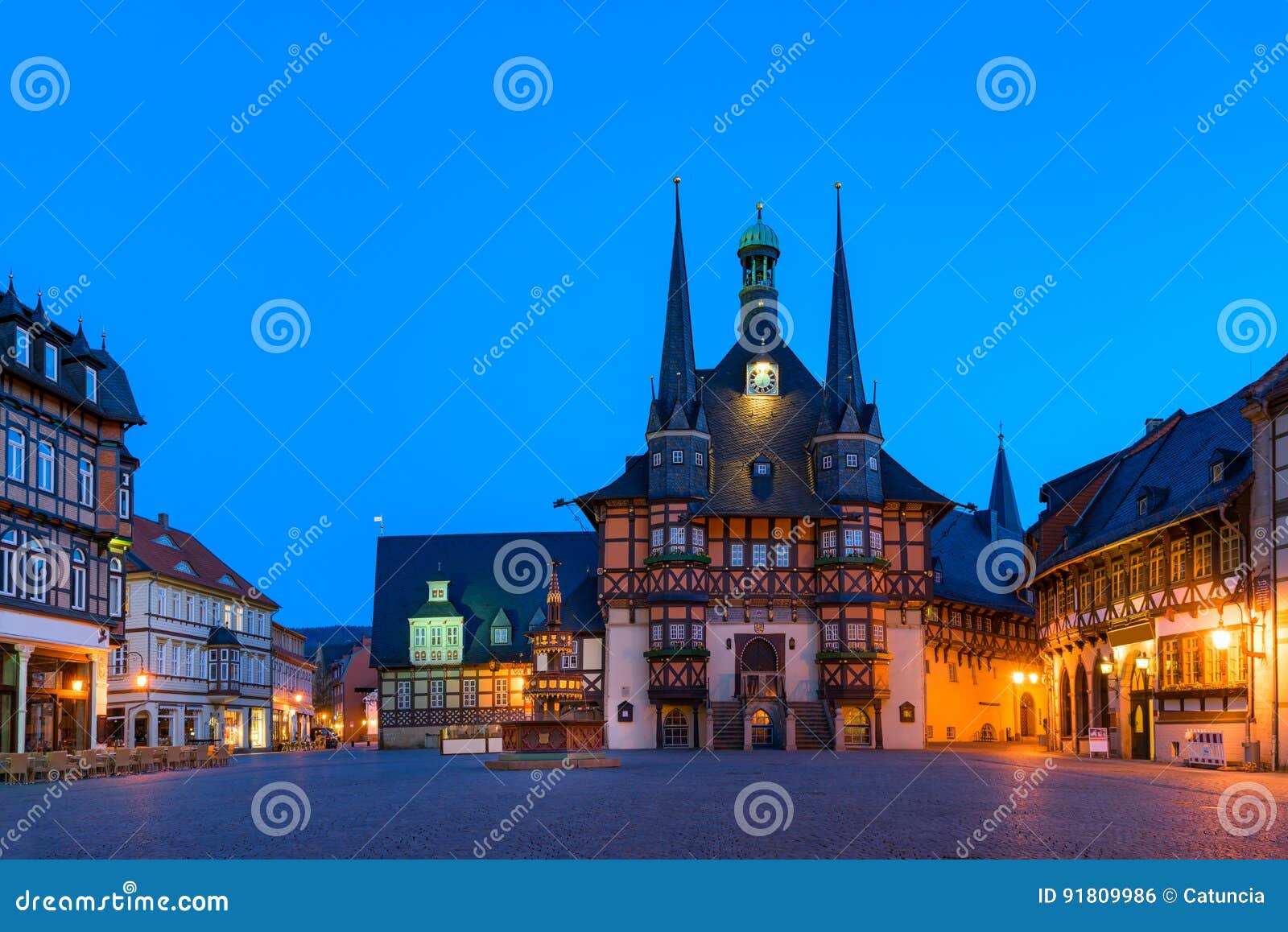 The City Hall of Wernigerode Stock Photo - Image of building, saxony ...