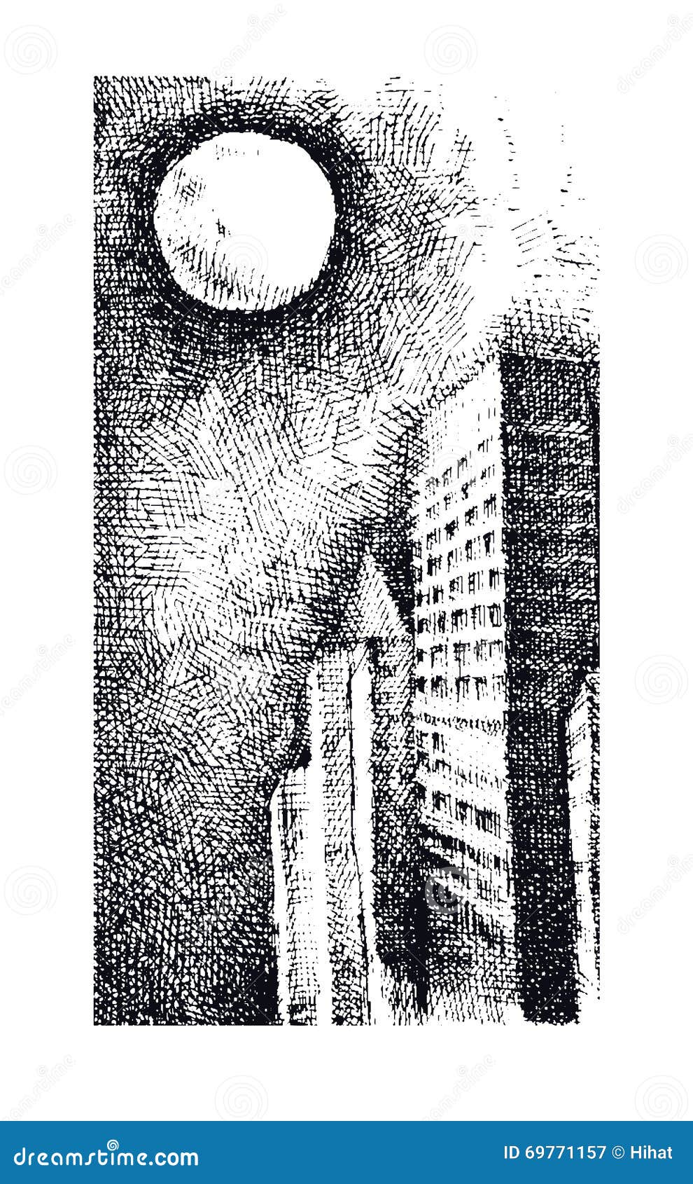 City Hand Drawn, Illustration Stock Illustration - Illustration of ...