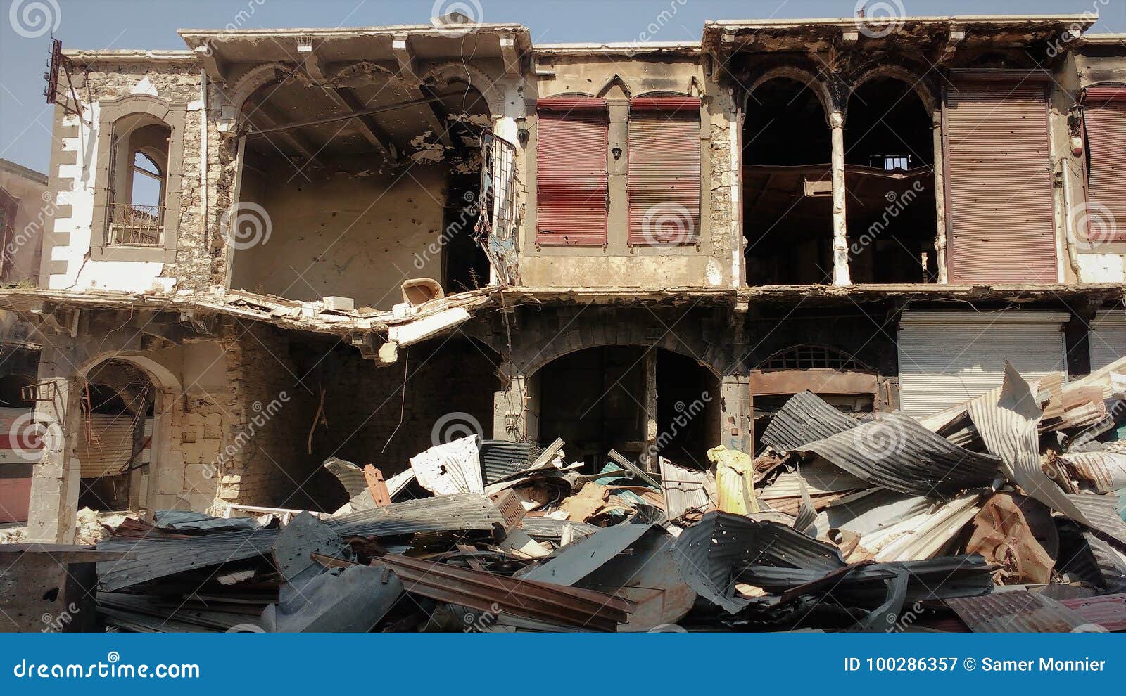 City of homs after war editorial photography. Image of people - 100286357