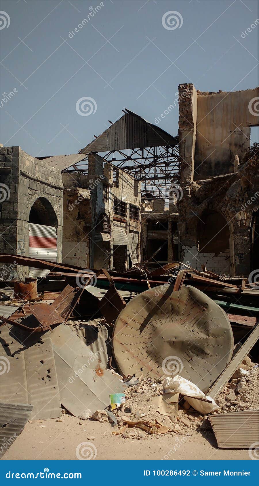 City of homs after war editorial photography. Image of country - 100286492