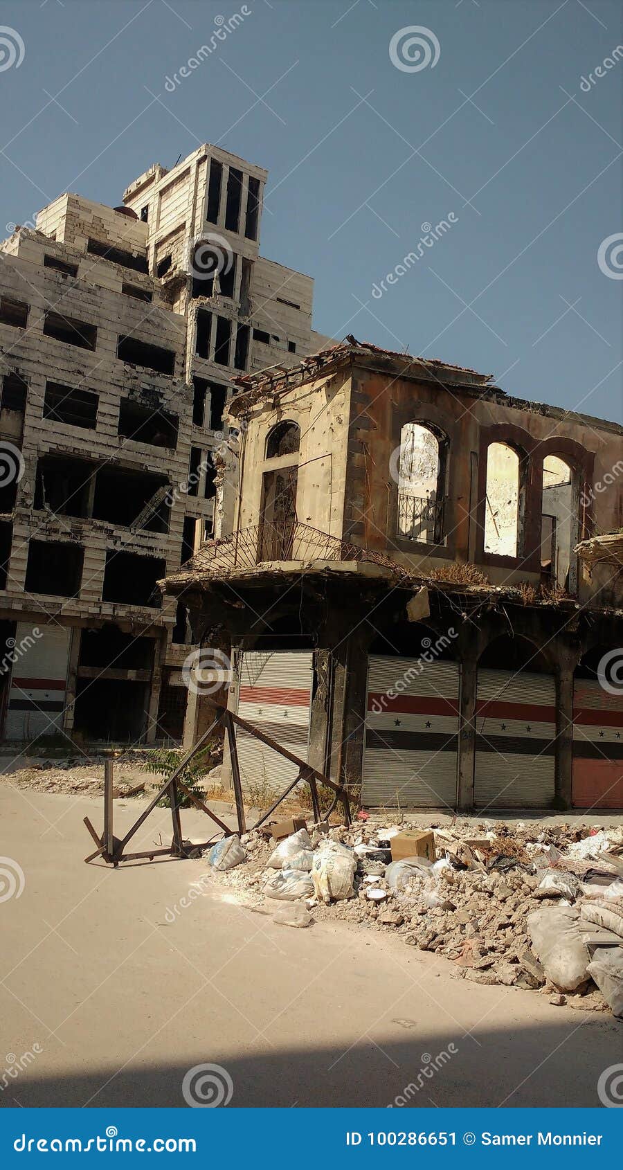 City of homs after war editorial photo. Image of conflict - 100286651