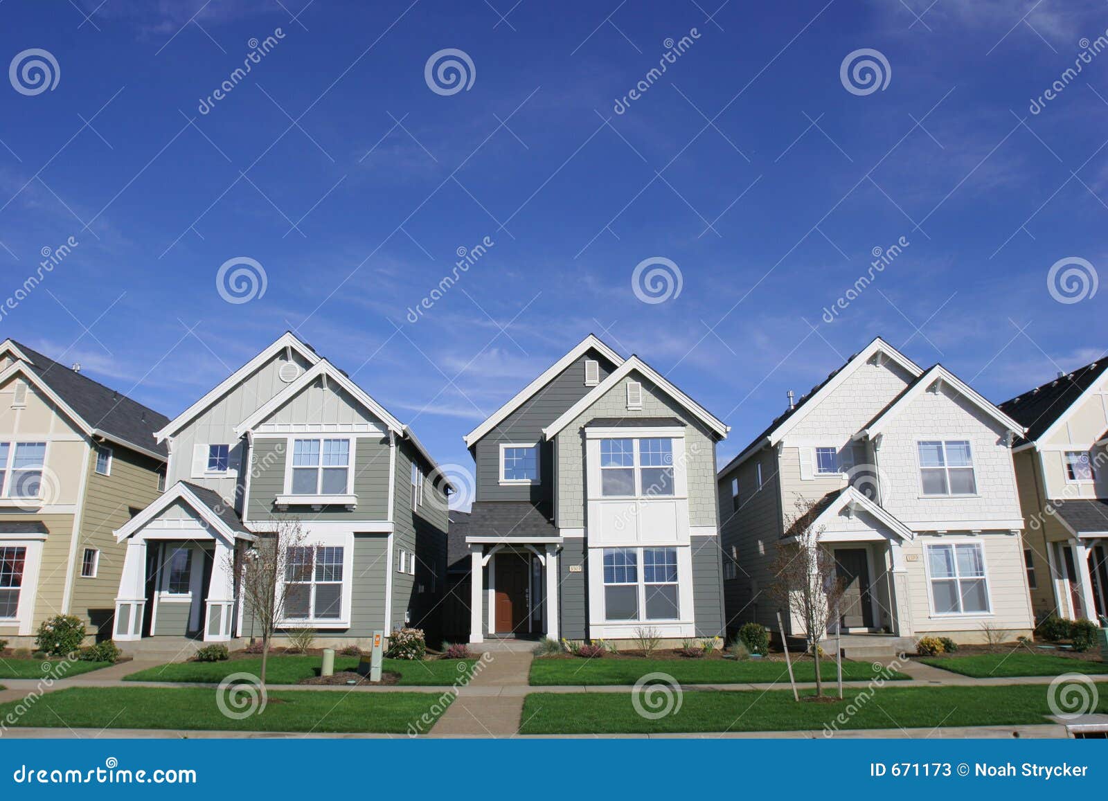 City Houses stock image. Image of real, family, development - 671173