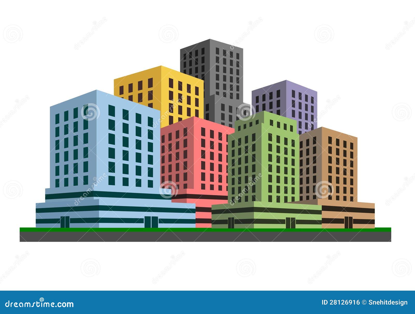 City icon stock illustration. Illustration of digital - 28126916