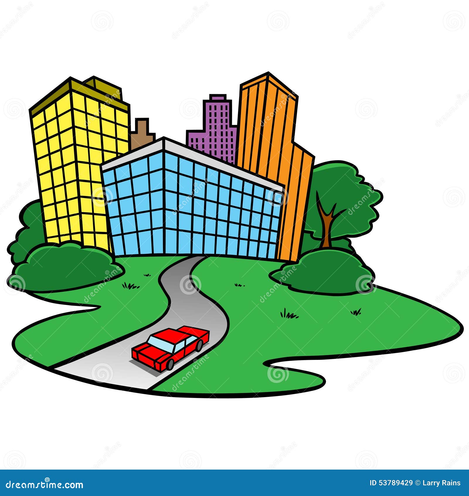City Icon stock vector. Illustration of scene, built - 53789429