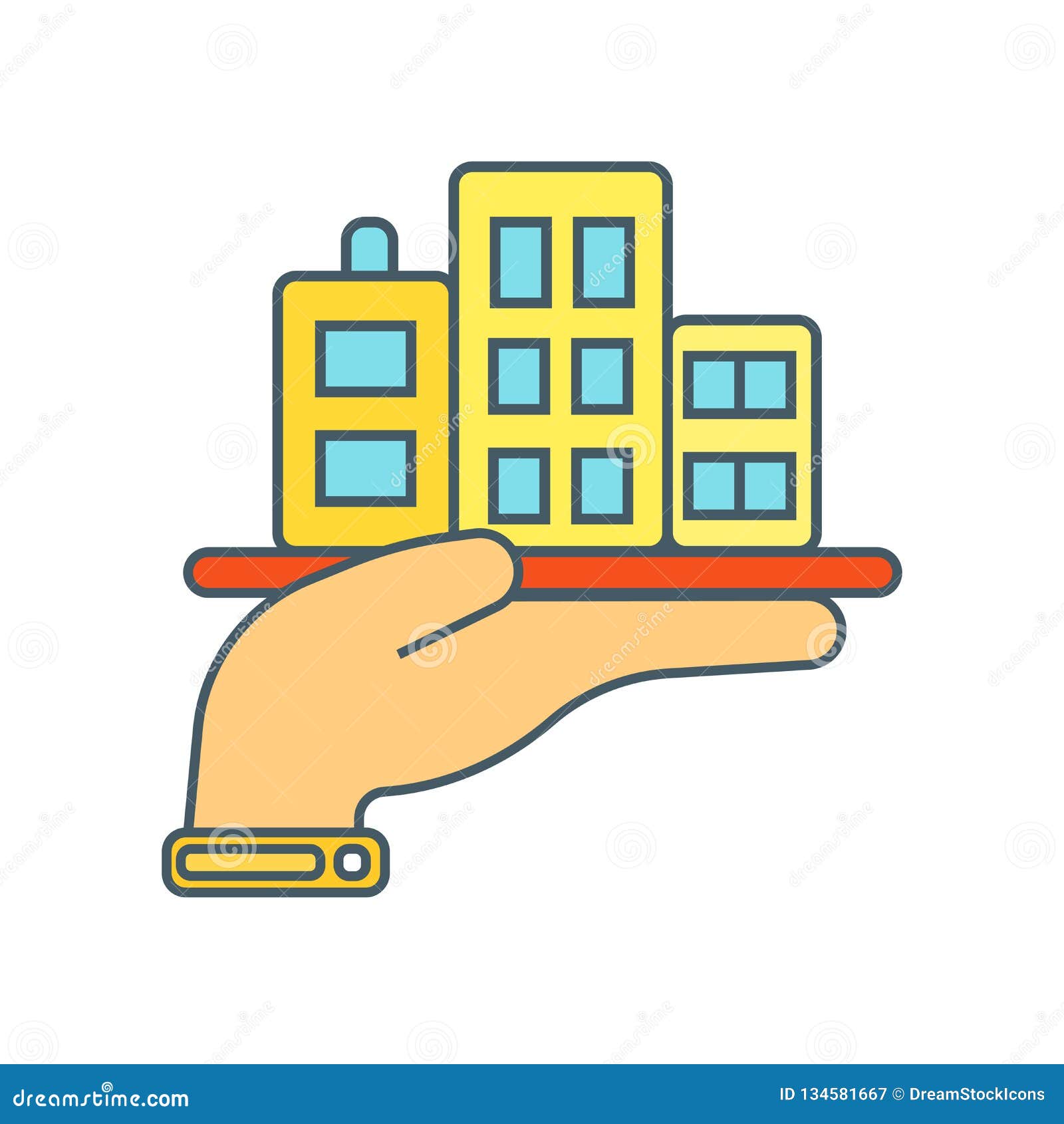 City Icon Vector Isolated on White Background, City Sign Stock Vector ...