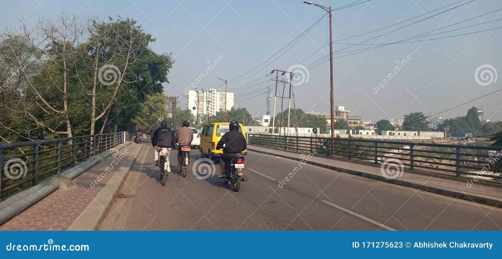 City of India View from a Connecting Bridge in a Roadside Editorial ...