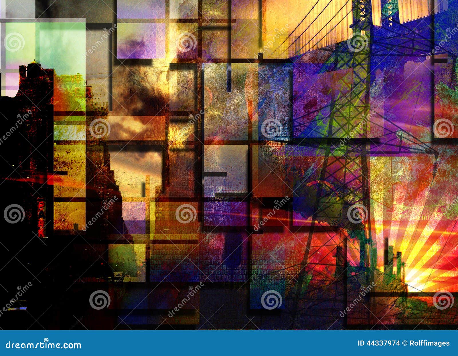 City Industrial Abstract stock illustration. Illustration of backdrop ...