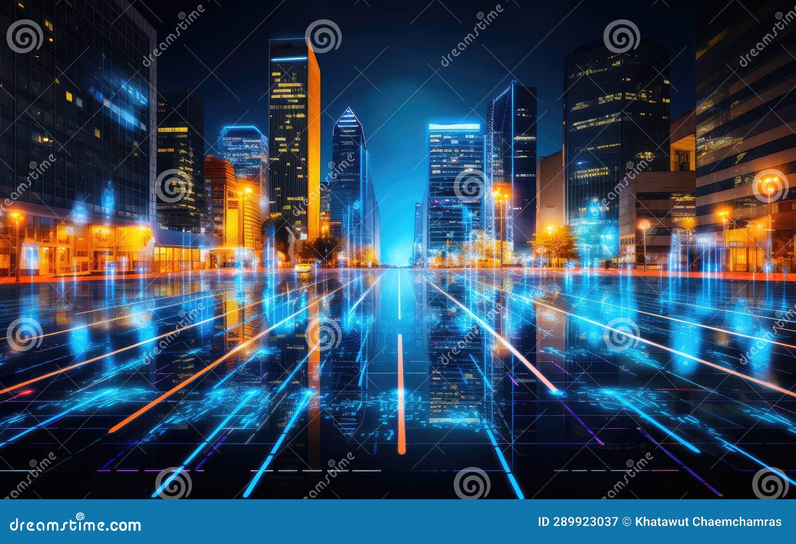 City of Innovation: Futuristic Technological Background, Unveiling the ...