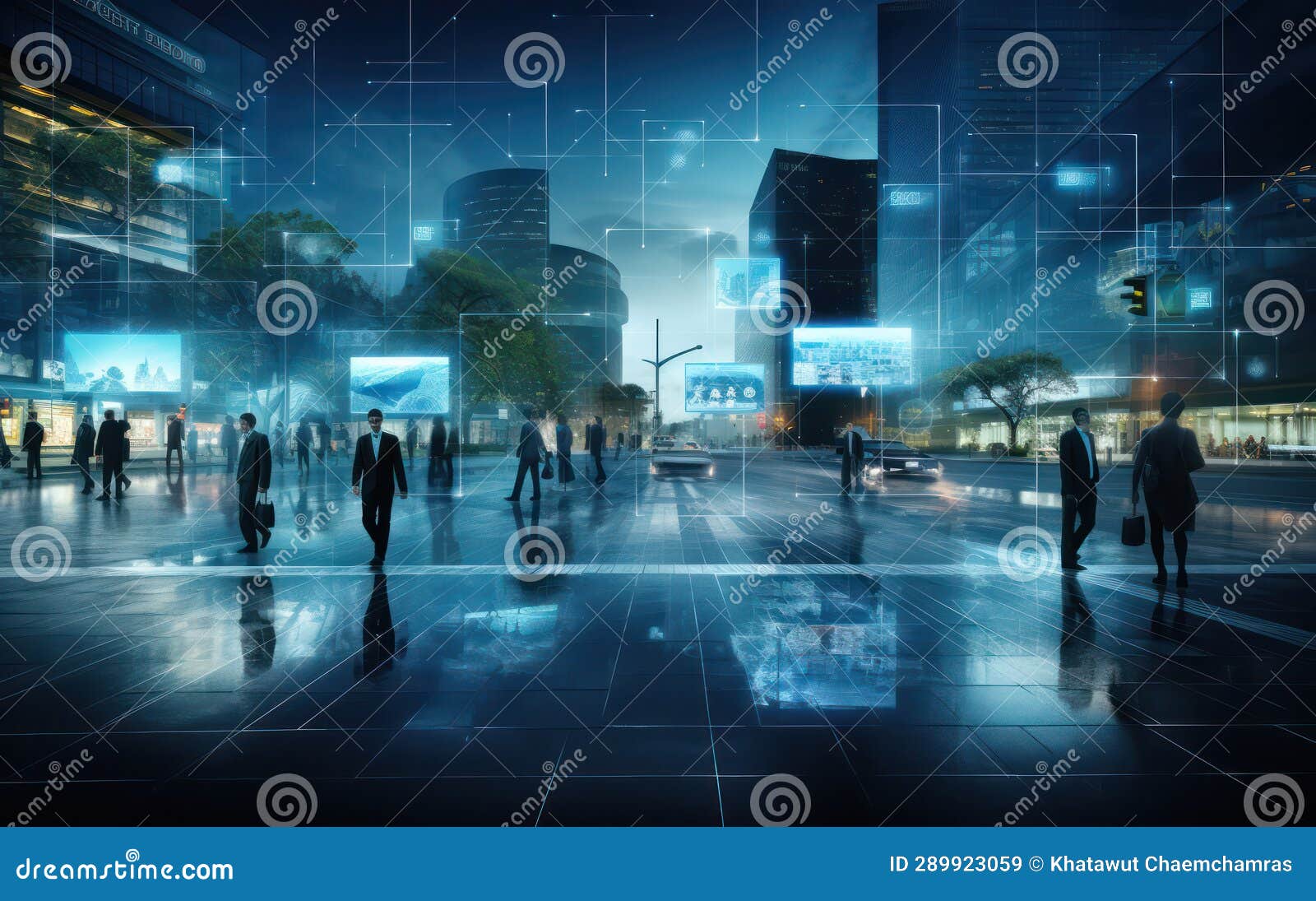City of Innovation: Futuristic Technological Background, Unveiling the ...