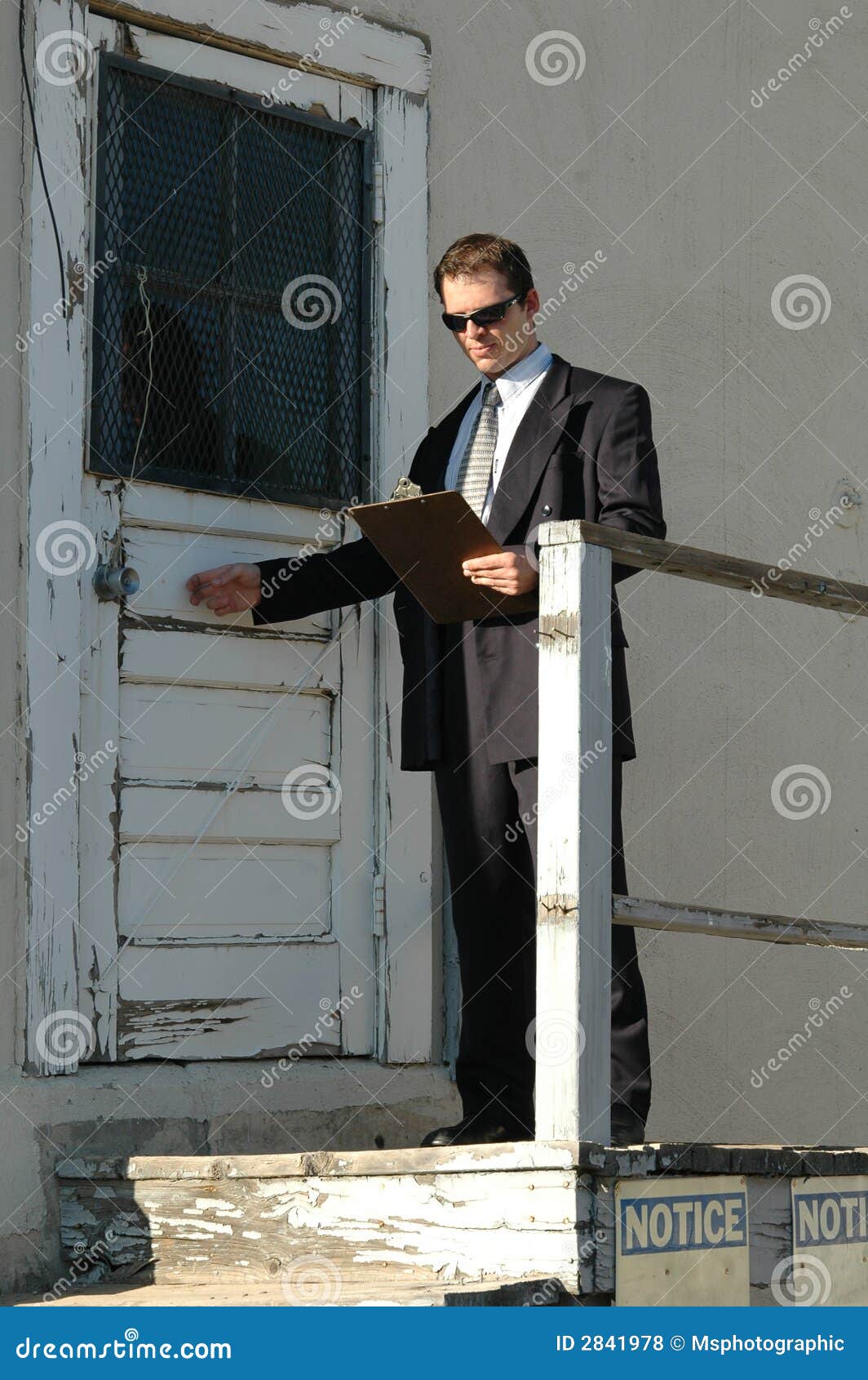 City Inspector stock photo. Image of door, young, condemned - 2841978