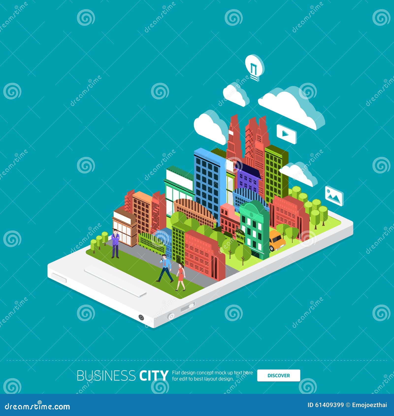 City internet stock vector. Illustration of building - 61409399