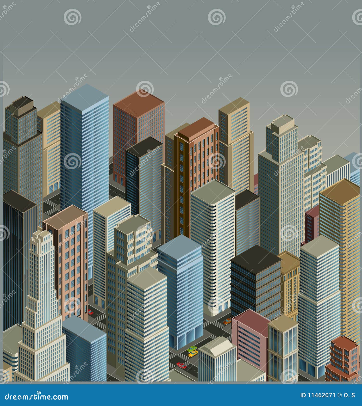 City-isometric vector stock vector. Illustration of build - 11462071