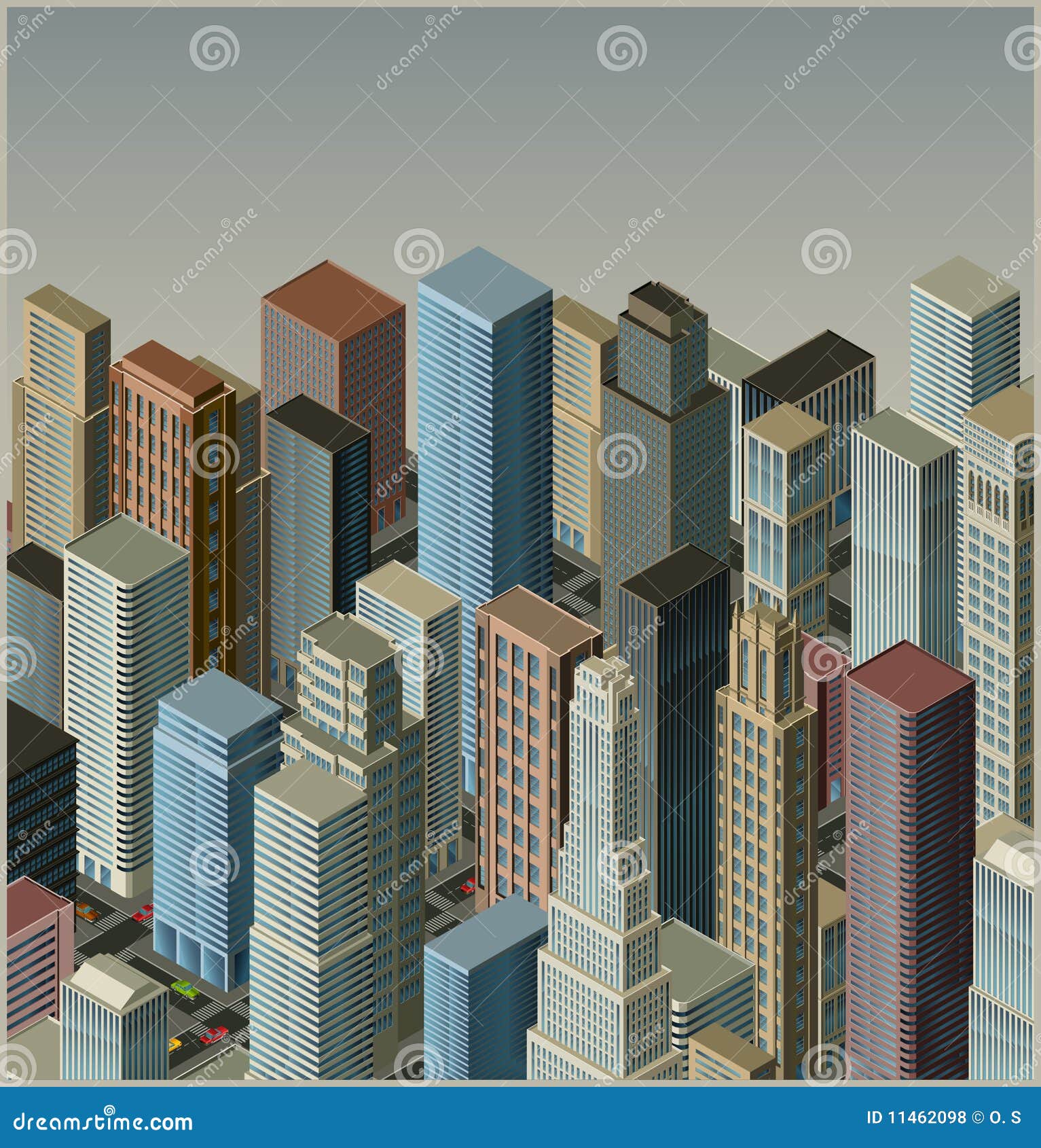 City-isometric vector stock vector. Illustration of perspective - 11462098