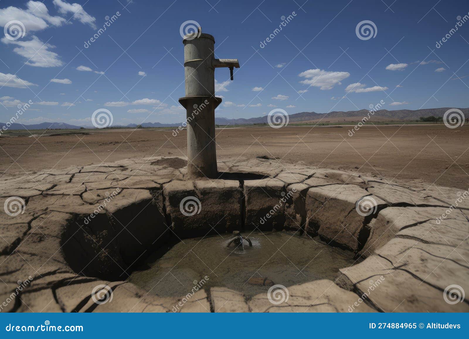City, with Its Water Supply Dwindling Due To Drought Stock Image ...