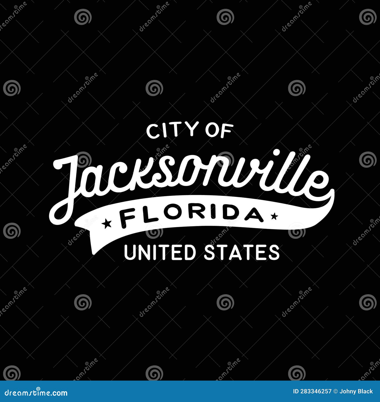 Florida Lettering Map Logo Words Embedded In Shape 3D New Render ...