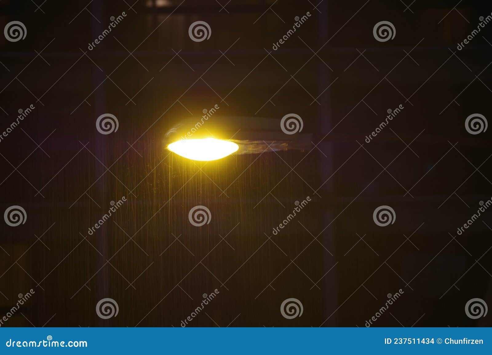 City lamp post in rain stock photo. Image of font, falling - 237511434