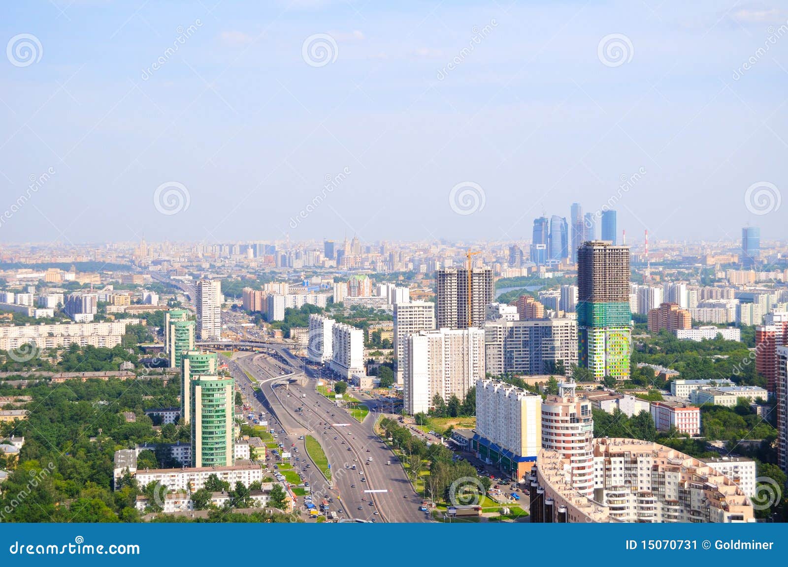 City landscape stock image. Image of city, exterior, downtown - 15070731
