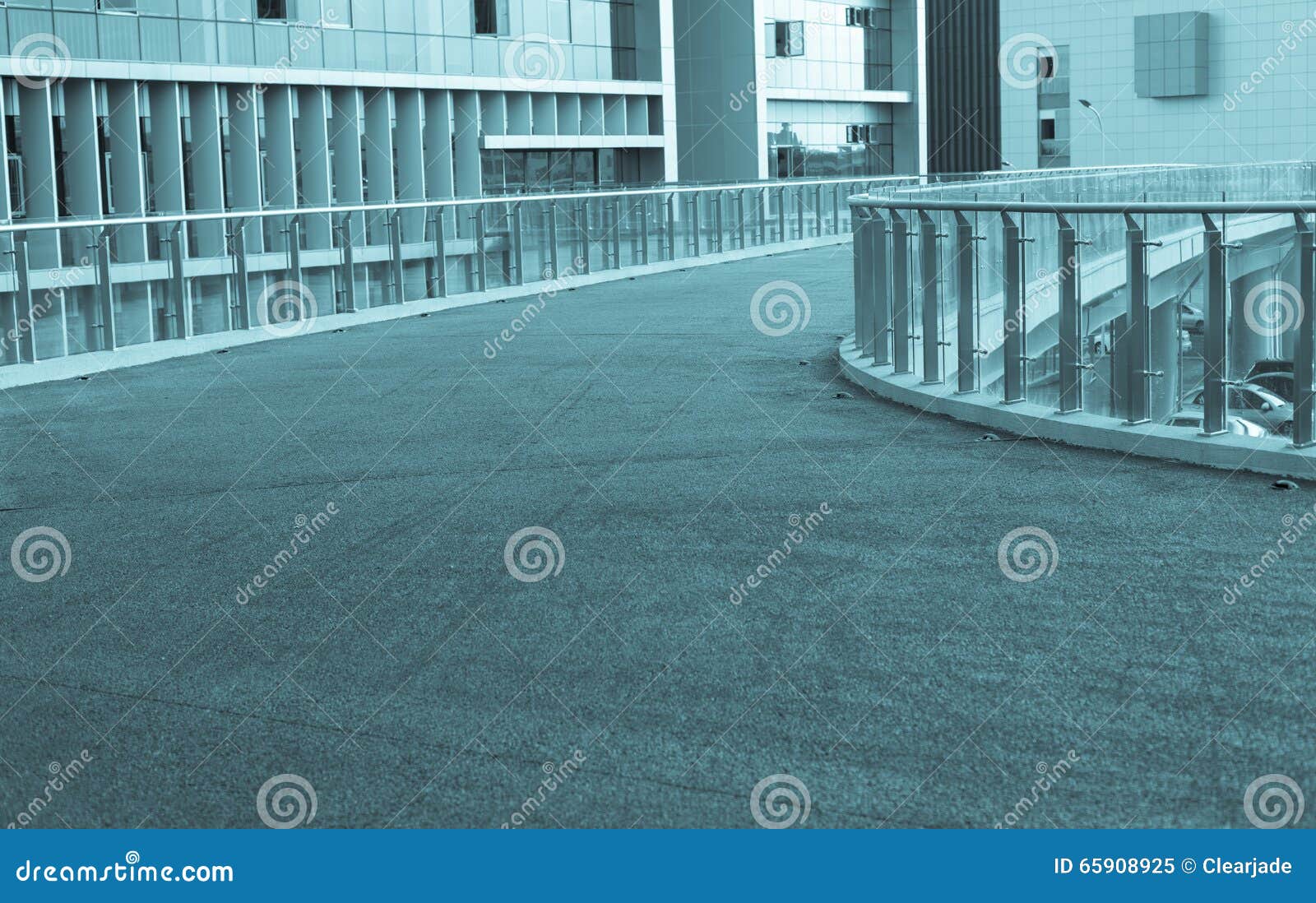 City Landscape Above the Bridge Stock Image - Image of background ...