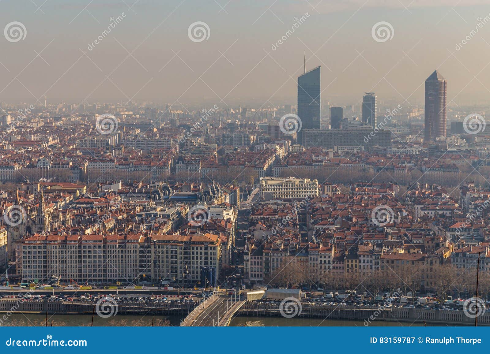 City Landscape in the City of Lyon Editorial Photography - Image of ...
