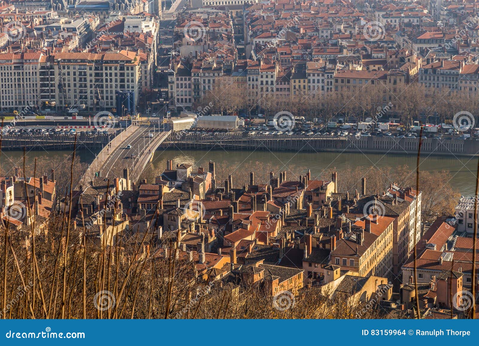 City Landscape in the City of Lyon Editorial Stock Image - Image of ...