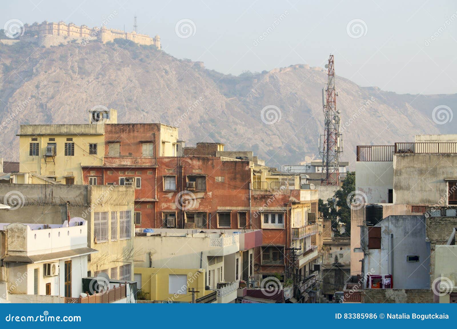 City Landscape of Jaipur India Buildings Editorial Photo - Image of ...