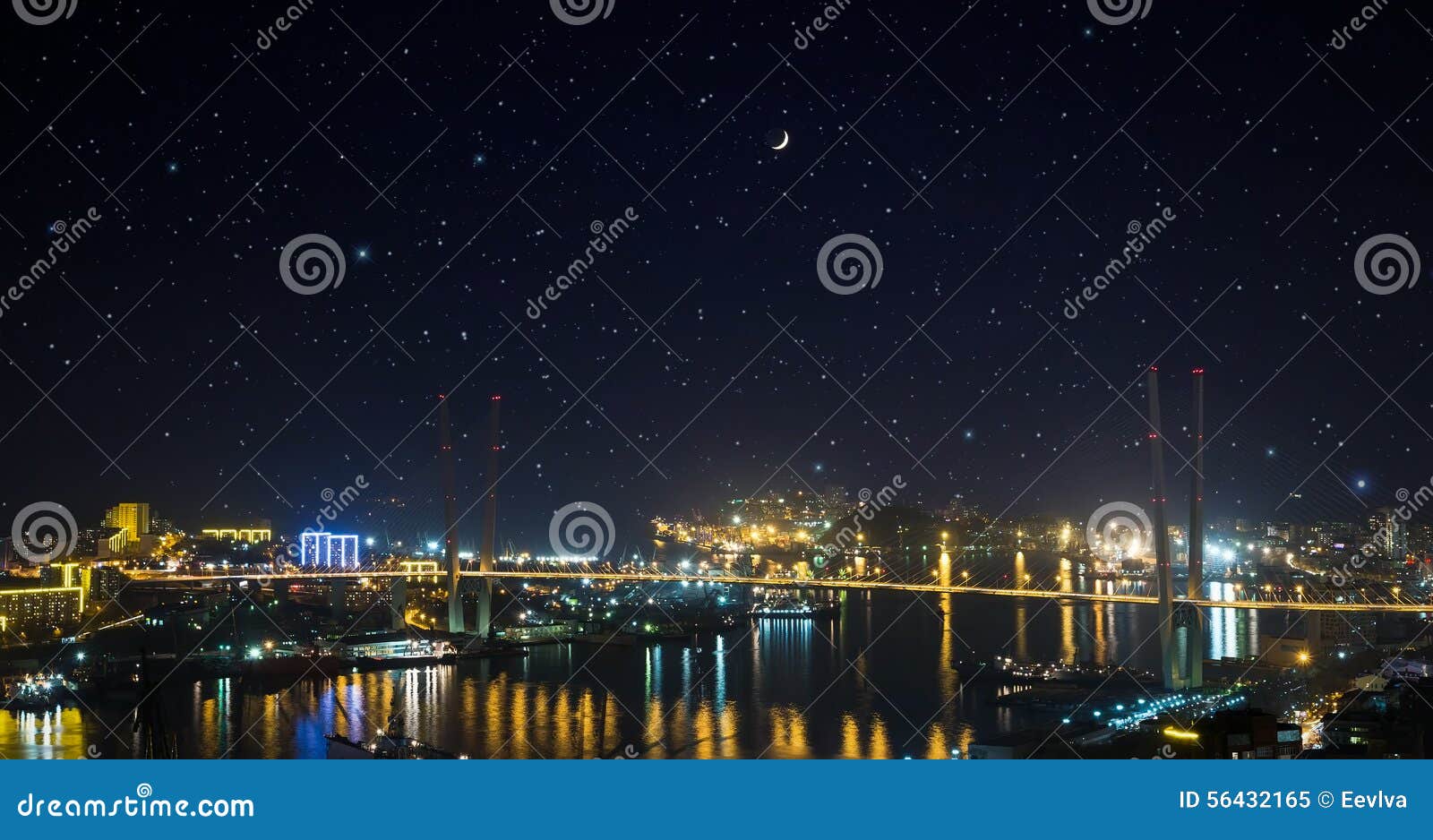 City landscape at night. stock image. Image of building - 56432165