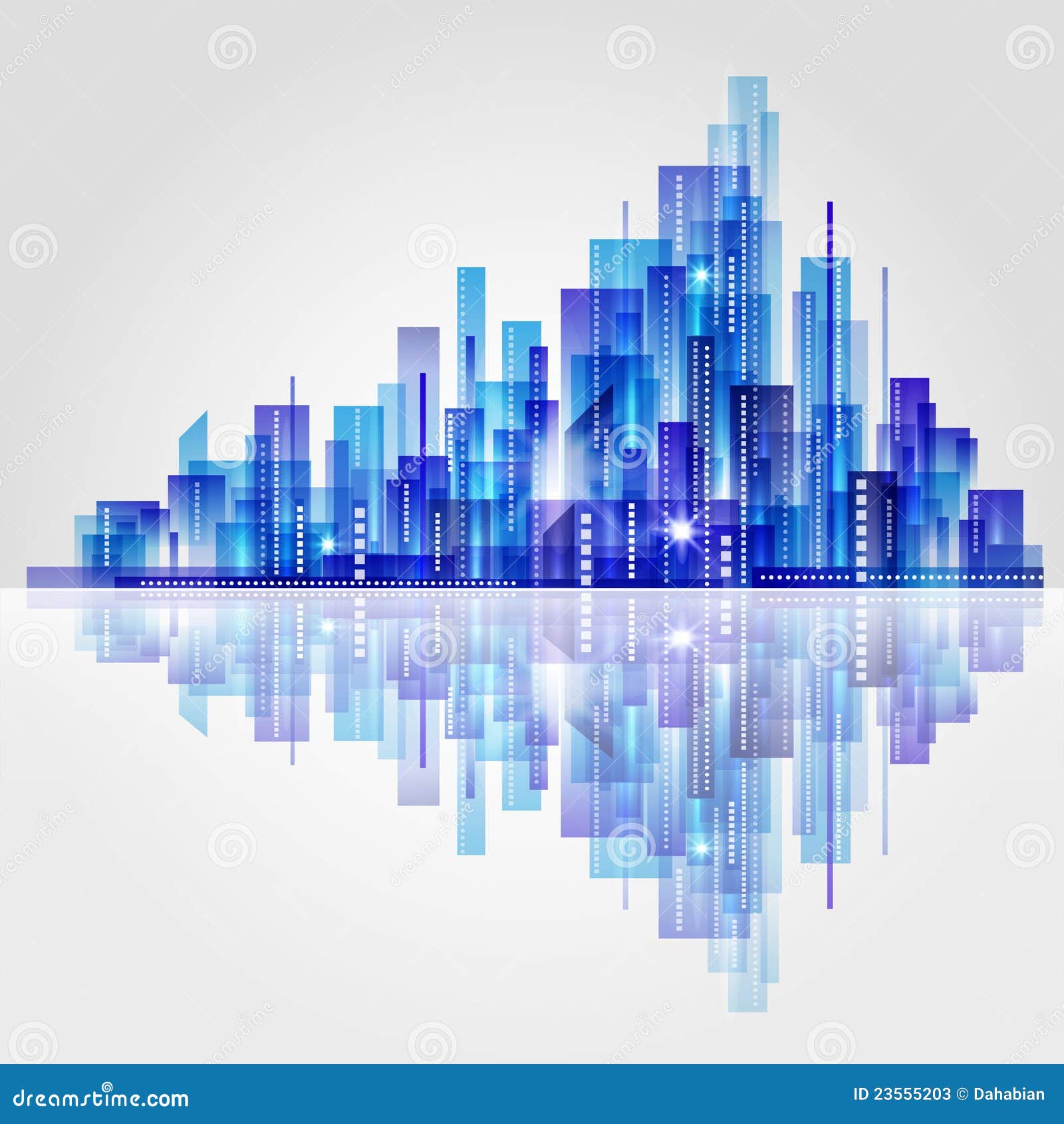 City Landscape scene stock vector. Illustration of architecture - 23555203