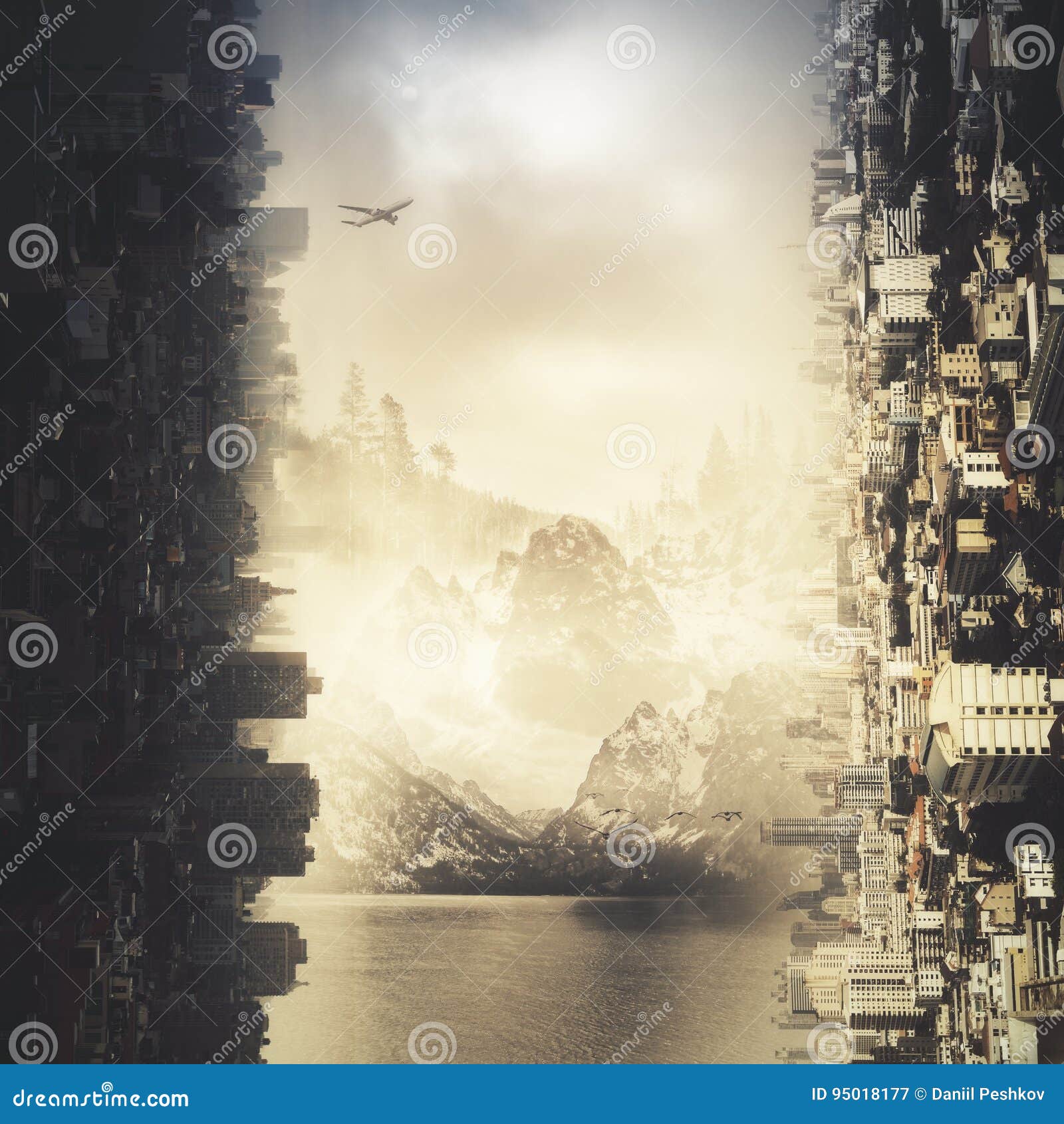 City and Landscape Wallpaper Stock Image - Image of outdoors ...