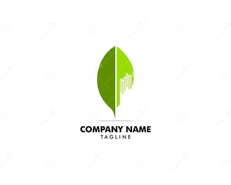 City leaf logo stock vector. Illustration of green, ecology - 143269953
