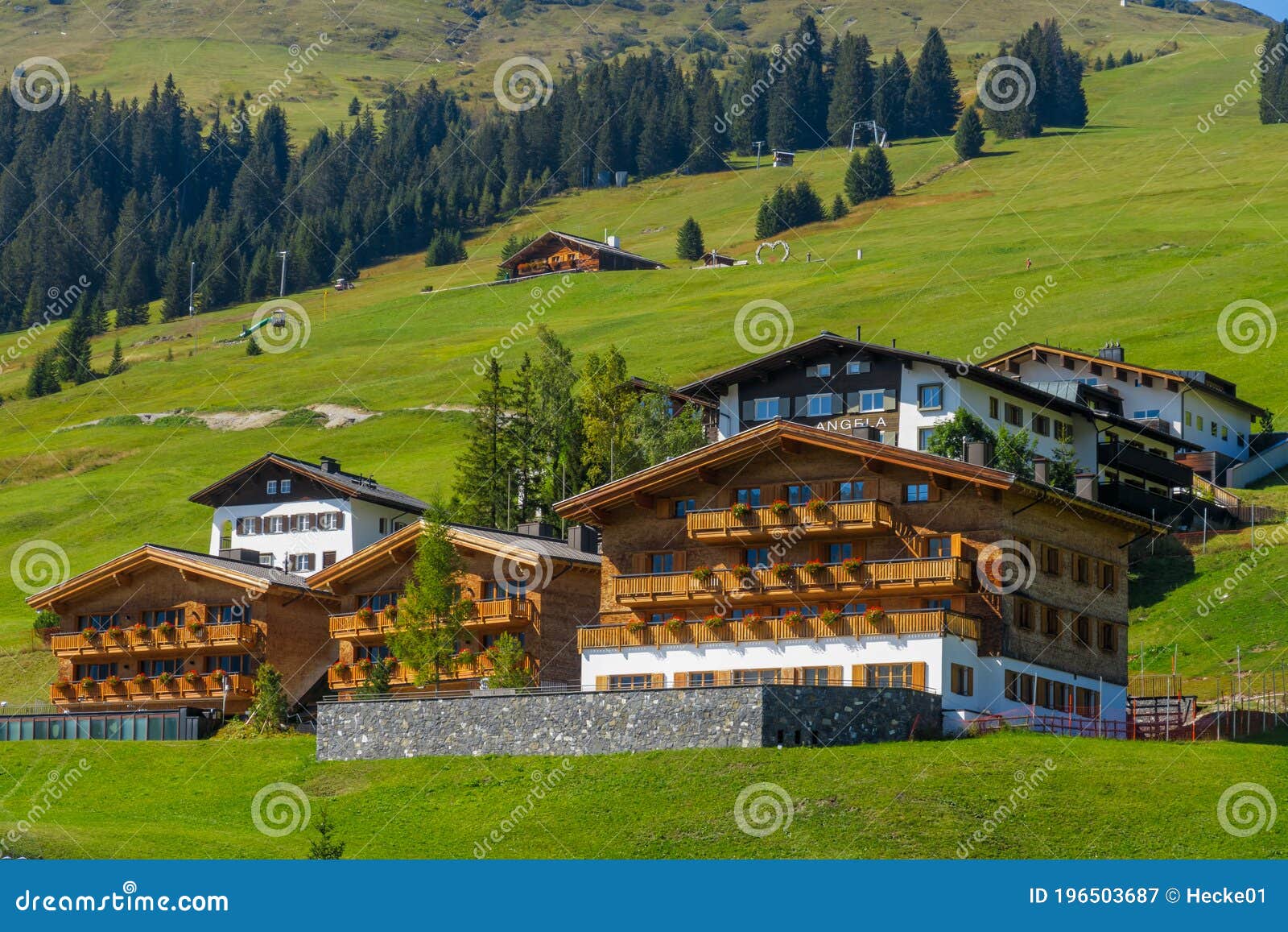 City of Lech in Austria editorial photography. Image of lech - 196503687