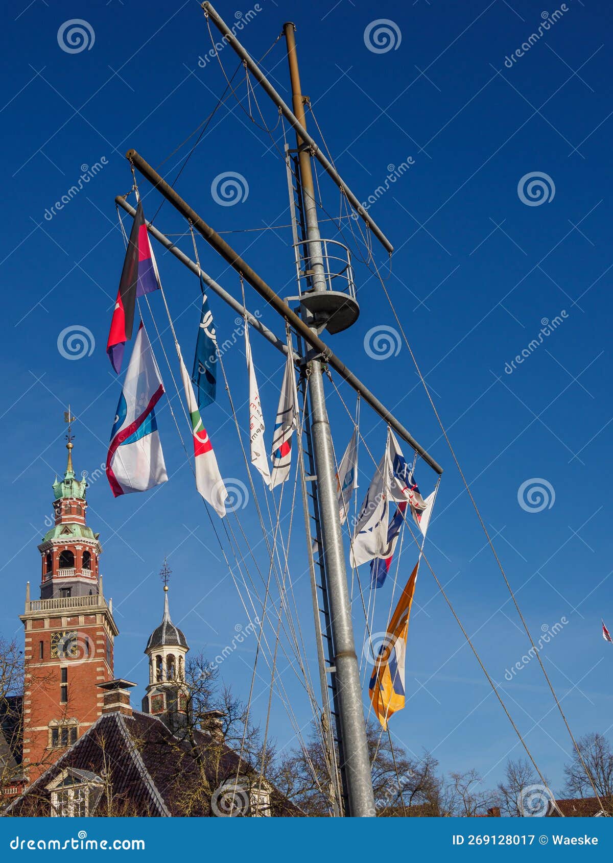 The City of Leer in Germany Stock Image - Image of harbor, townhall ...