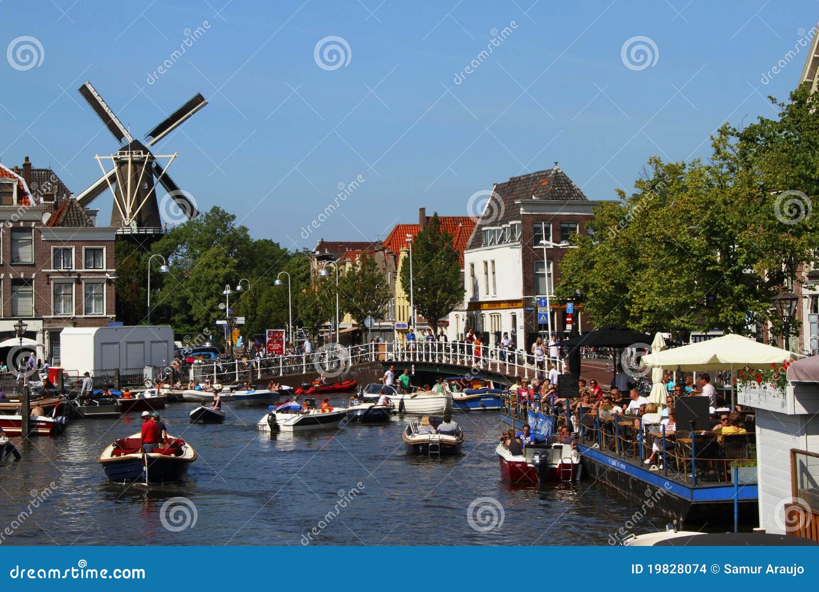 City of Leiden editorial stock image. Image of holliday - 19828074