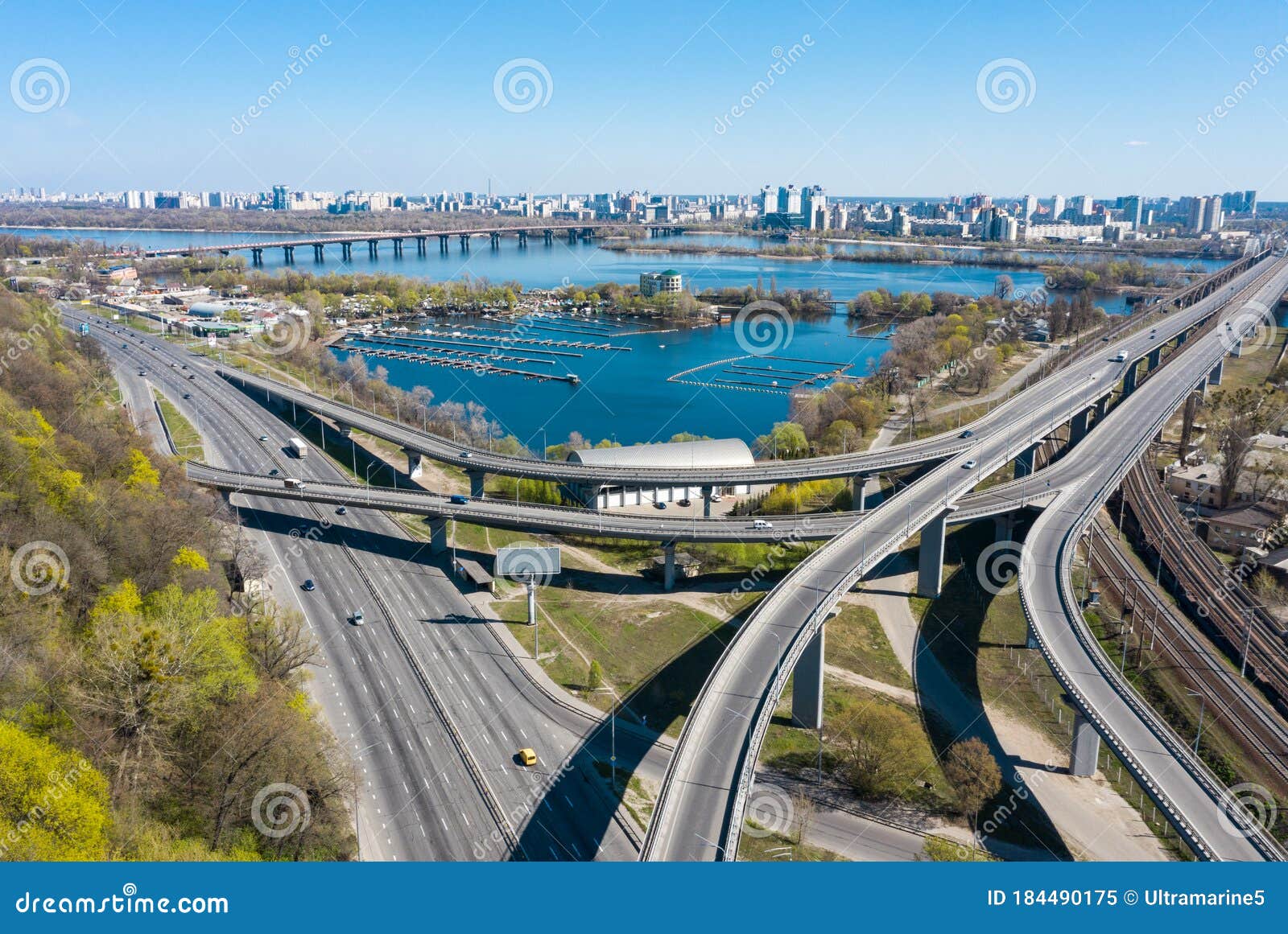 City Life, Big Intersection Stock Image - Image of buildings, travel ...