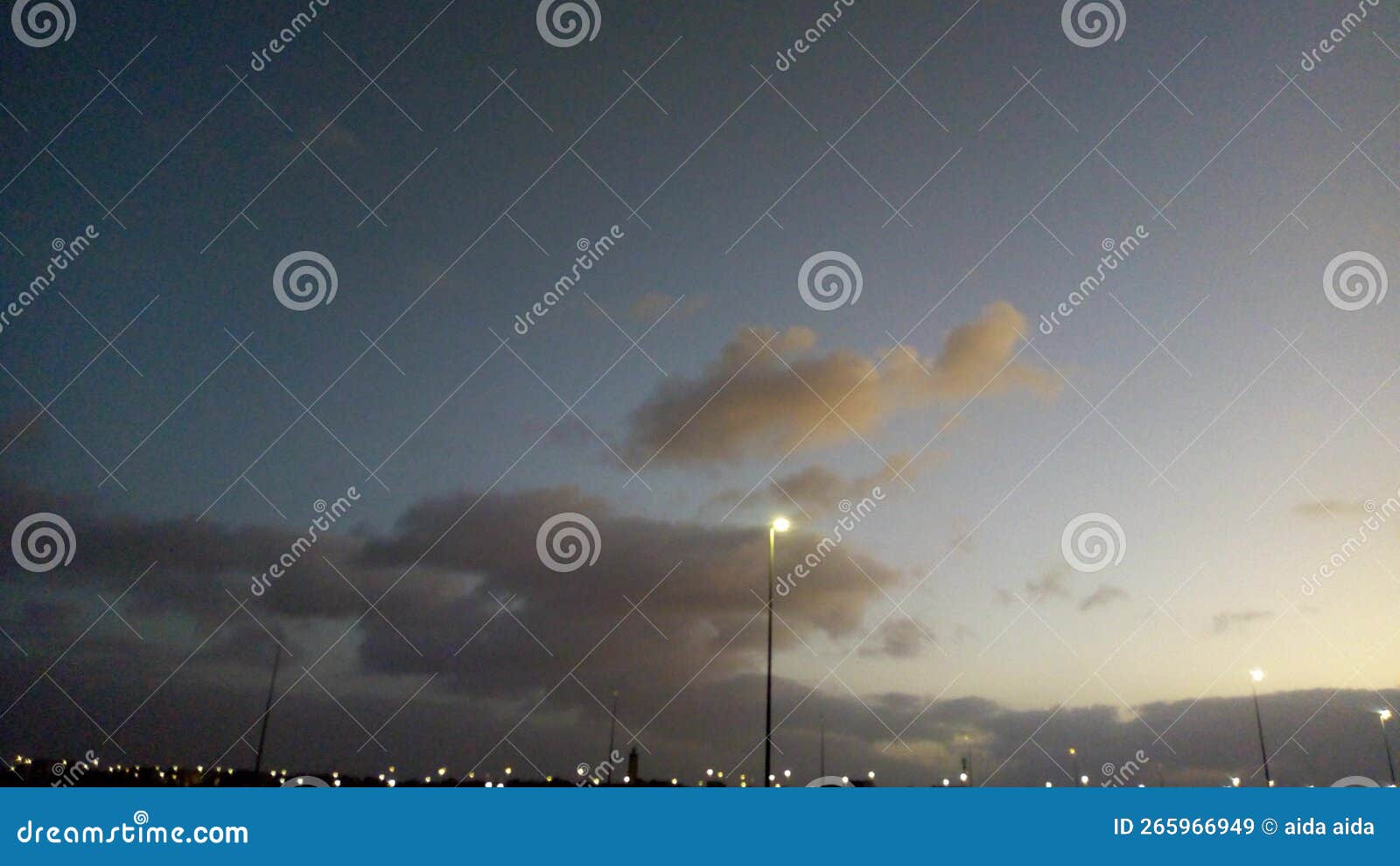 City Lights in the Distance Stock Image - Image of darkness, horizon ...