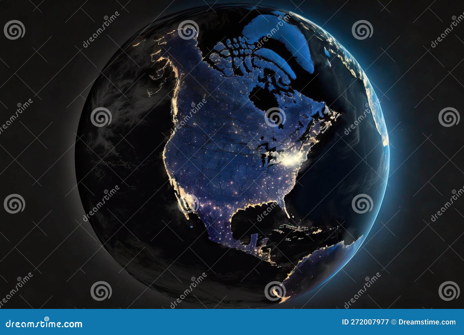 City Lights Illuminate Earth at Night & X28;Elements of this Image ...