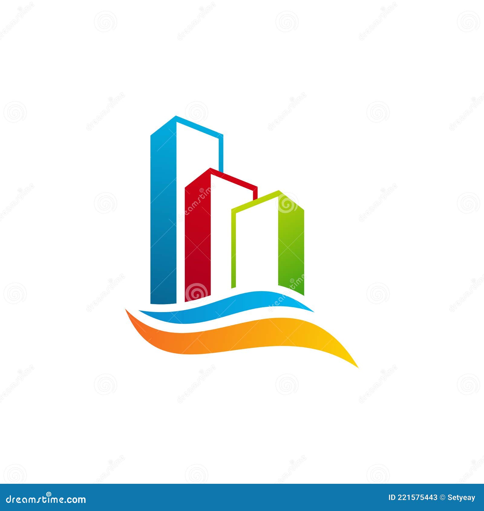 City Logo Vector Template, Creative Building Logo Design Concepts Stock ...