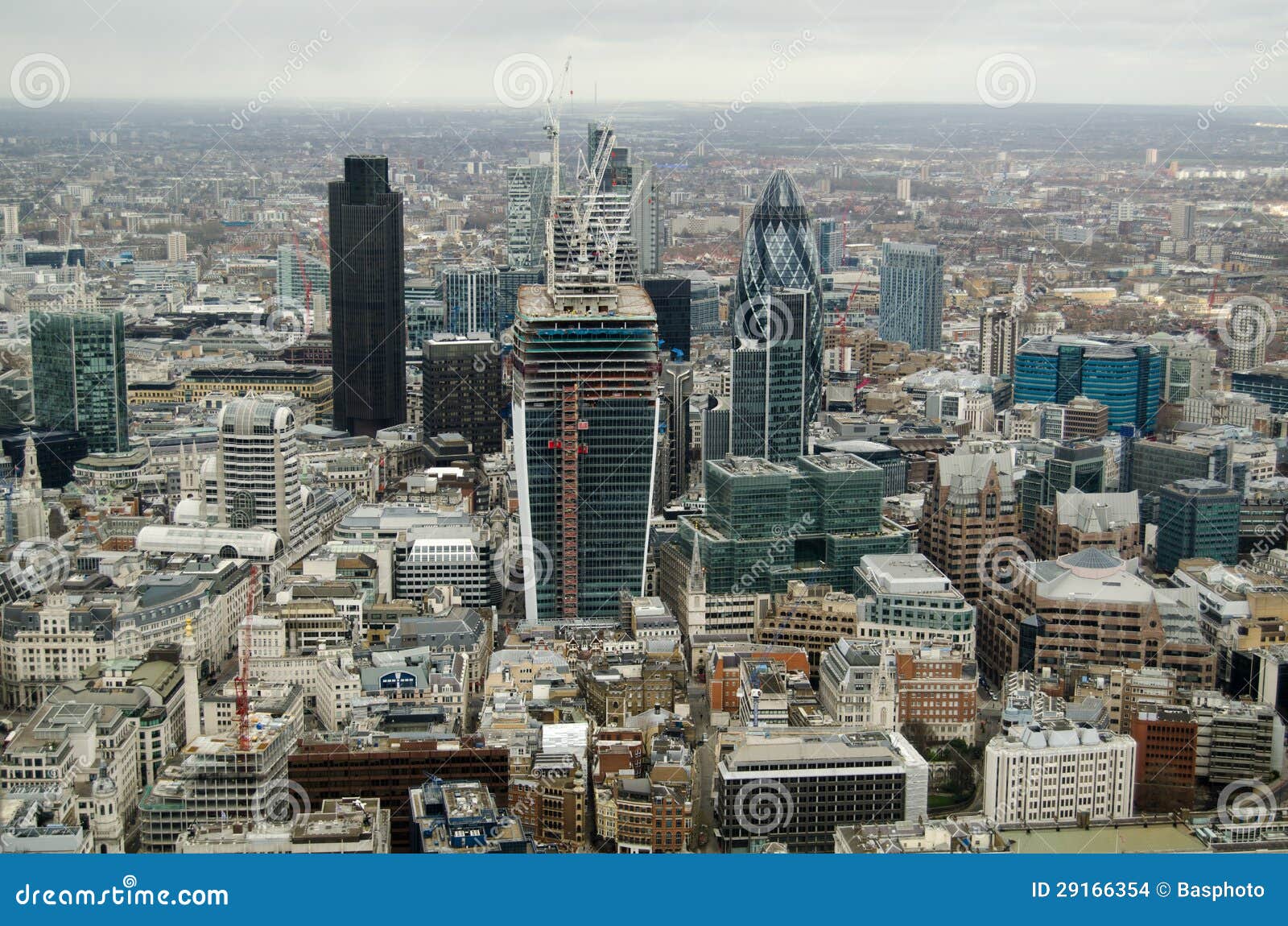 City of London from Above stock photo. Image of building - 29166354
