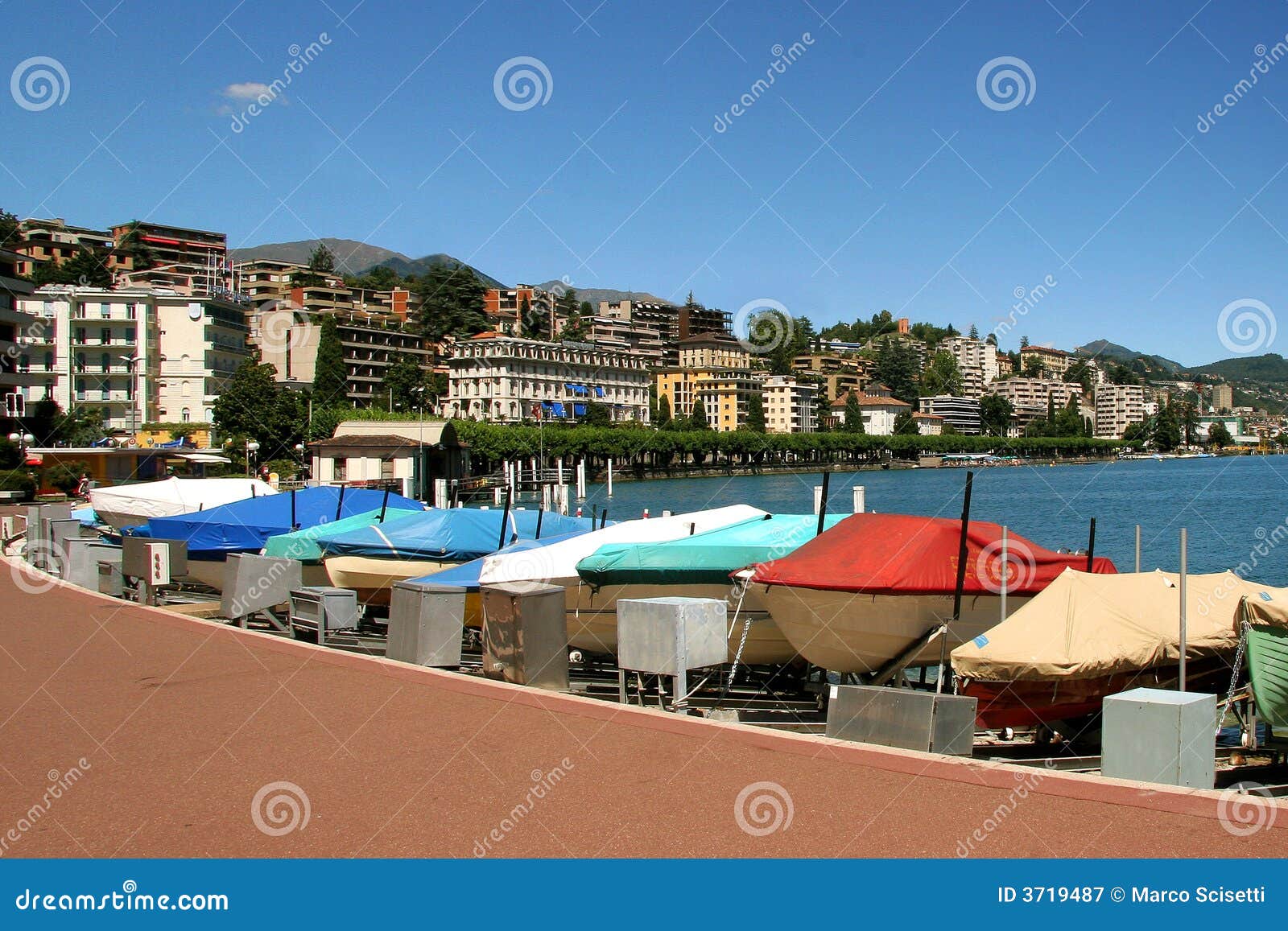 City of Lugano, Switzerland Stock Image - Image of park, como: 3719487