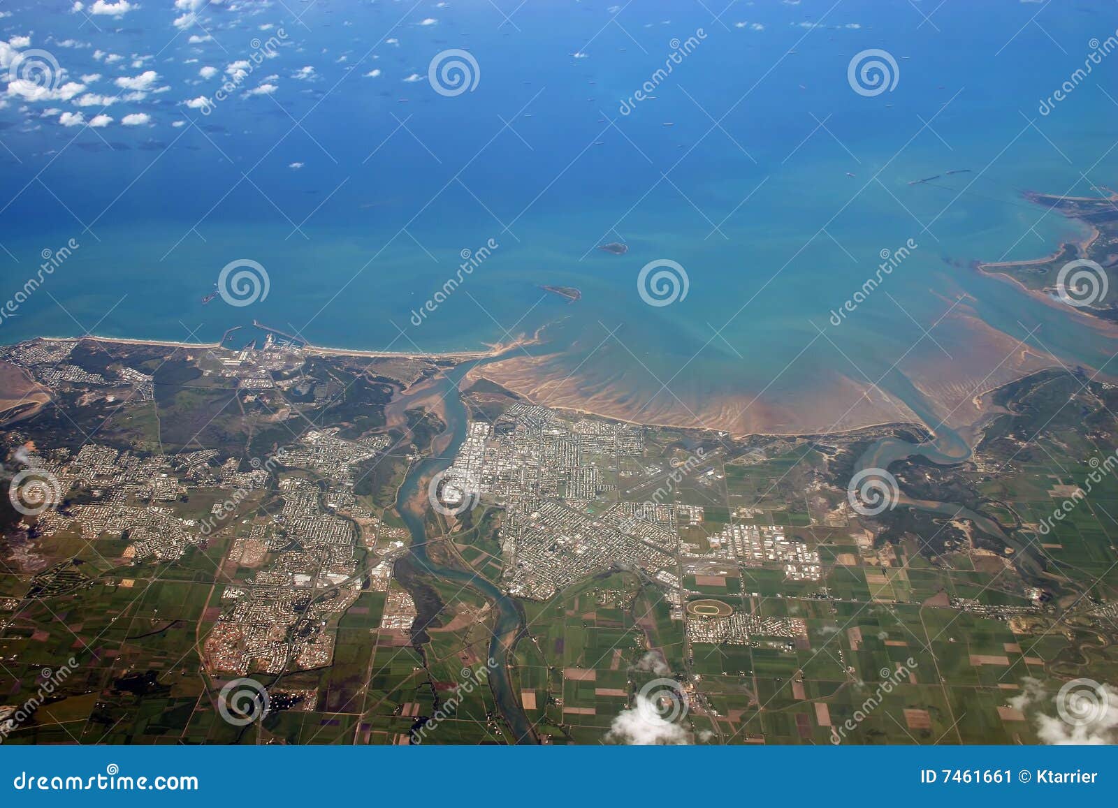 City of Mackay Aerial Photo Stock Image - Image of scenery, coast: 7461661