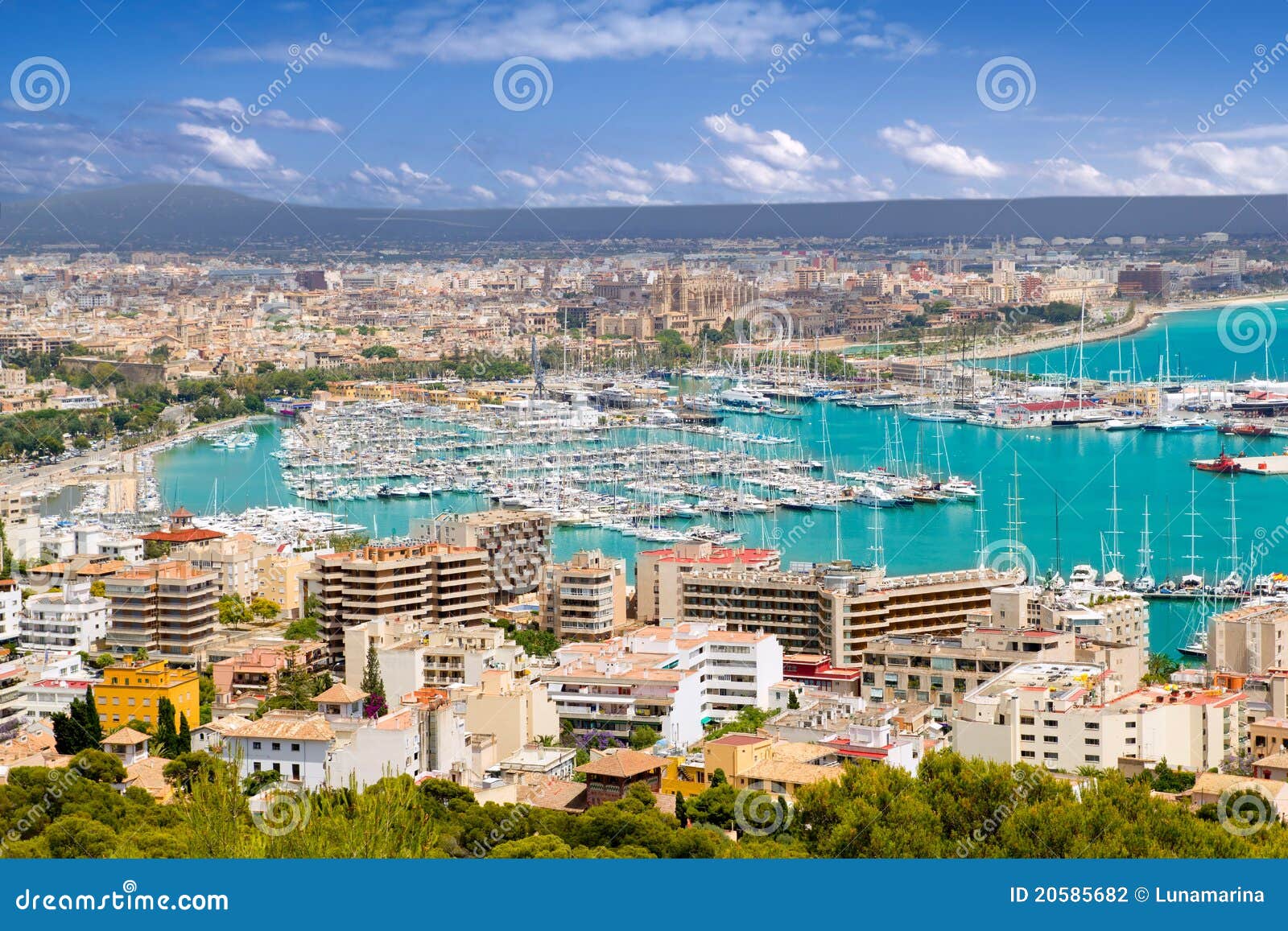 City in Majorca Balearic Island Stock Photo - Image of mediterranean ...