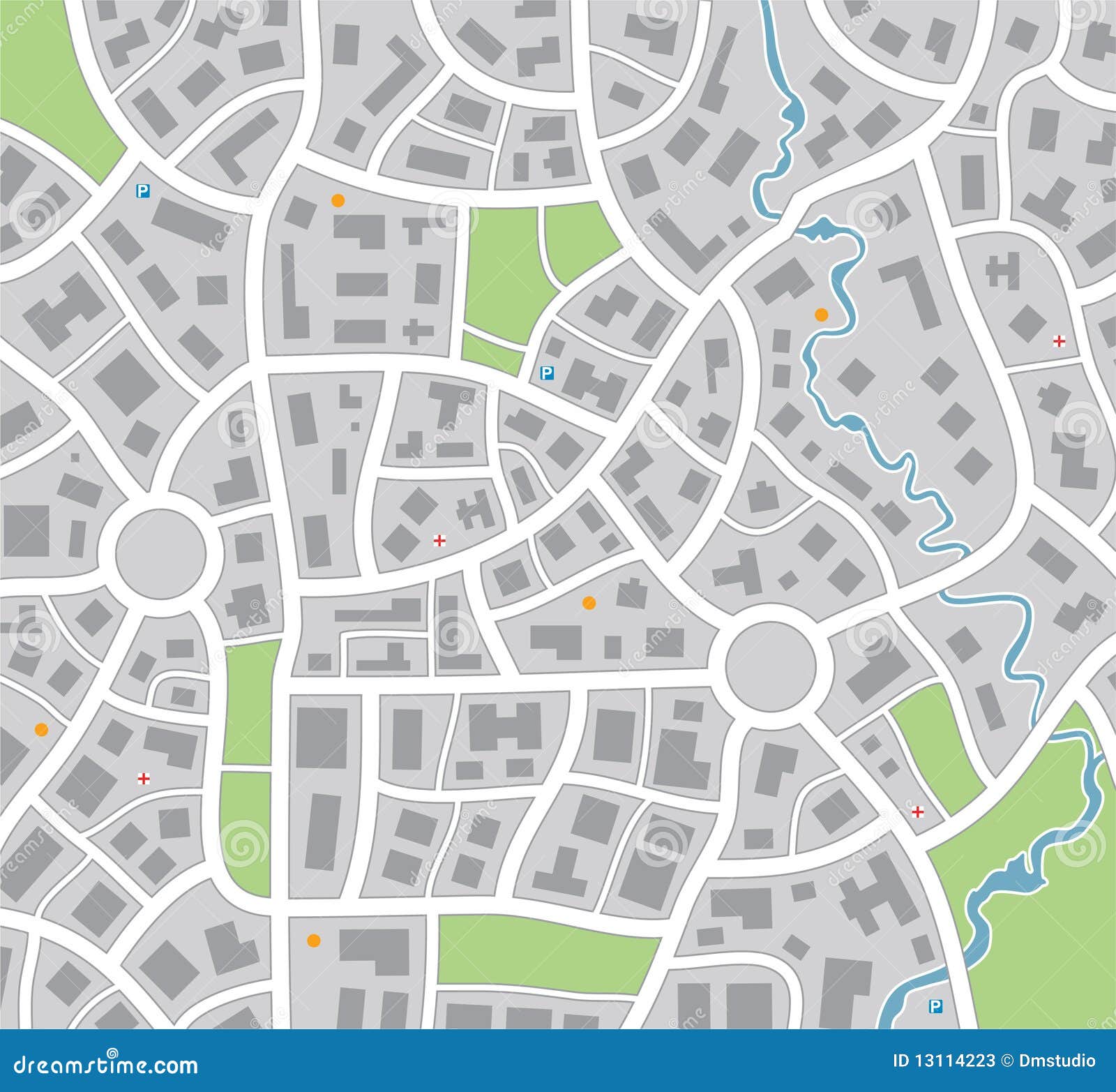 City map stock vector. Illustration of city, background - 13114223