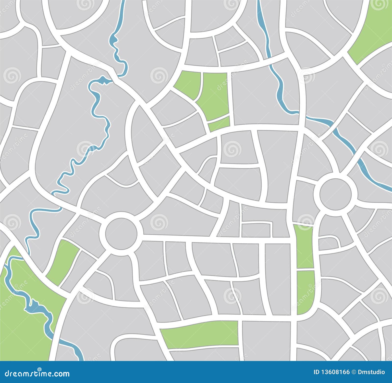 City map stock vector. Illustration of district, vector - 13608166
