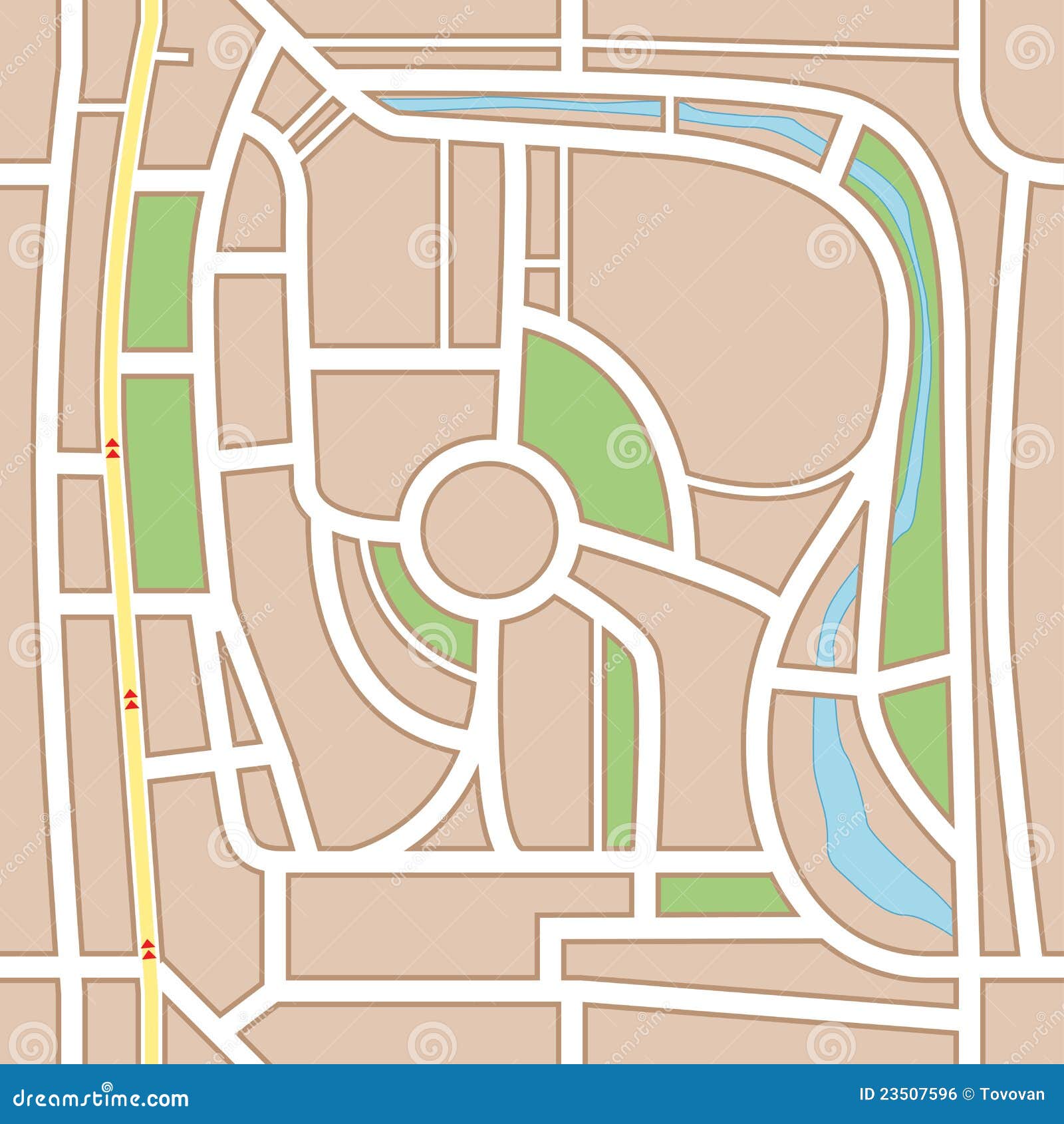 City map stock vector. Illustration of design, drawing - 23507596