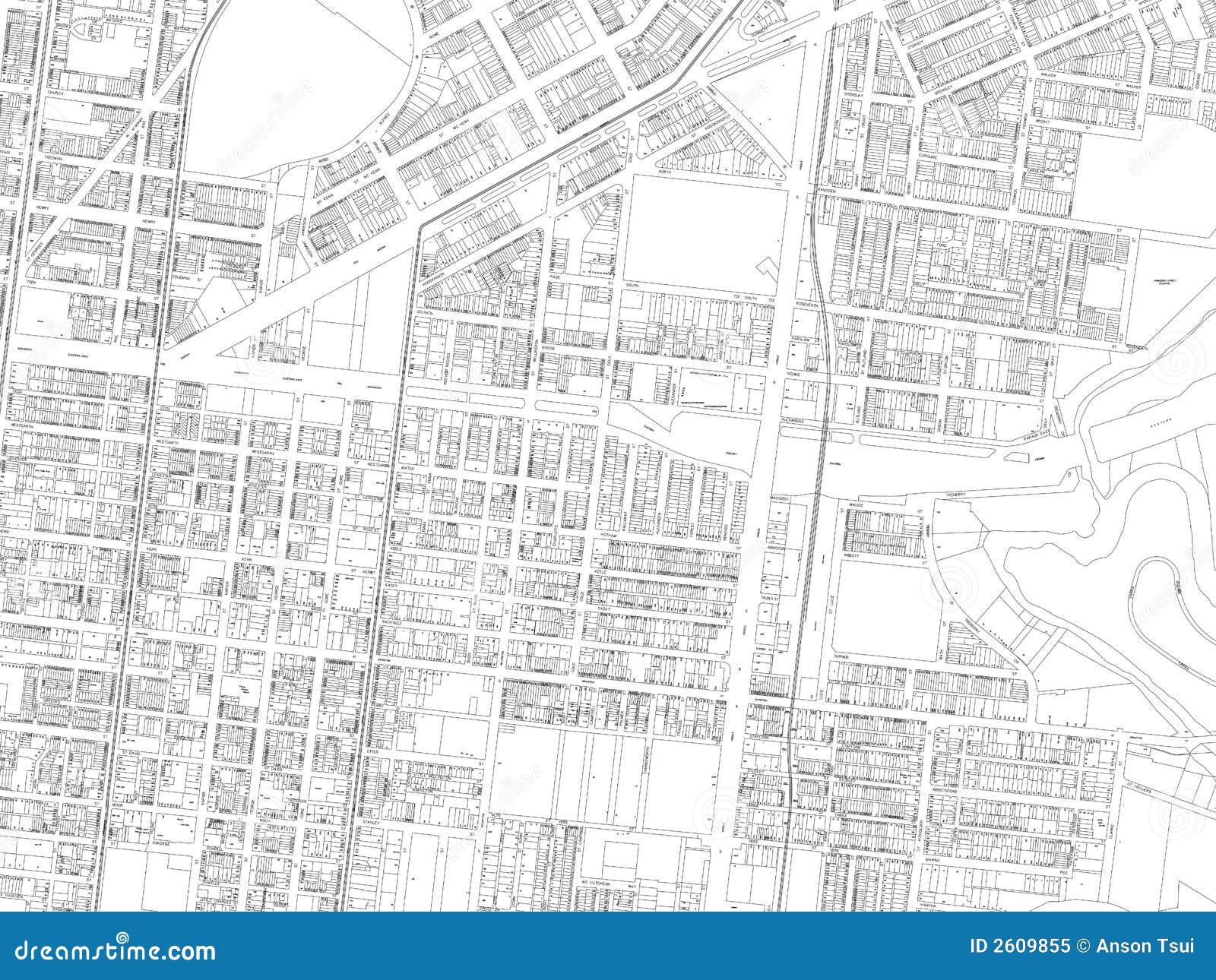 City Map stock image. Image of architect, block, black - 2609855