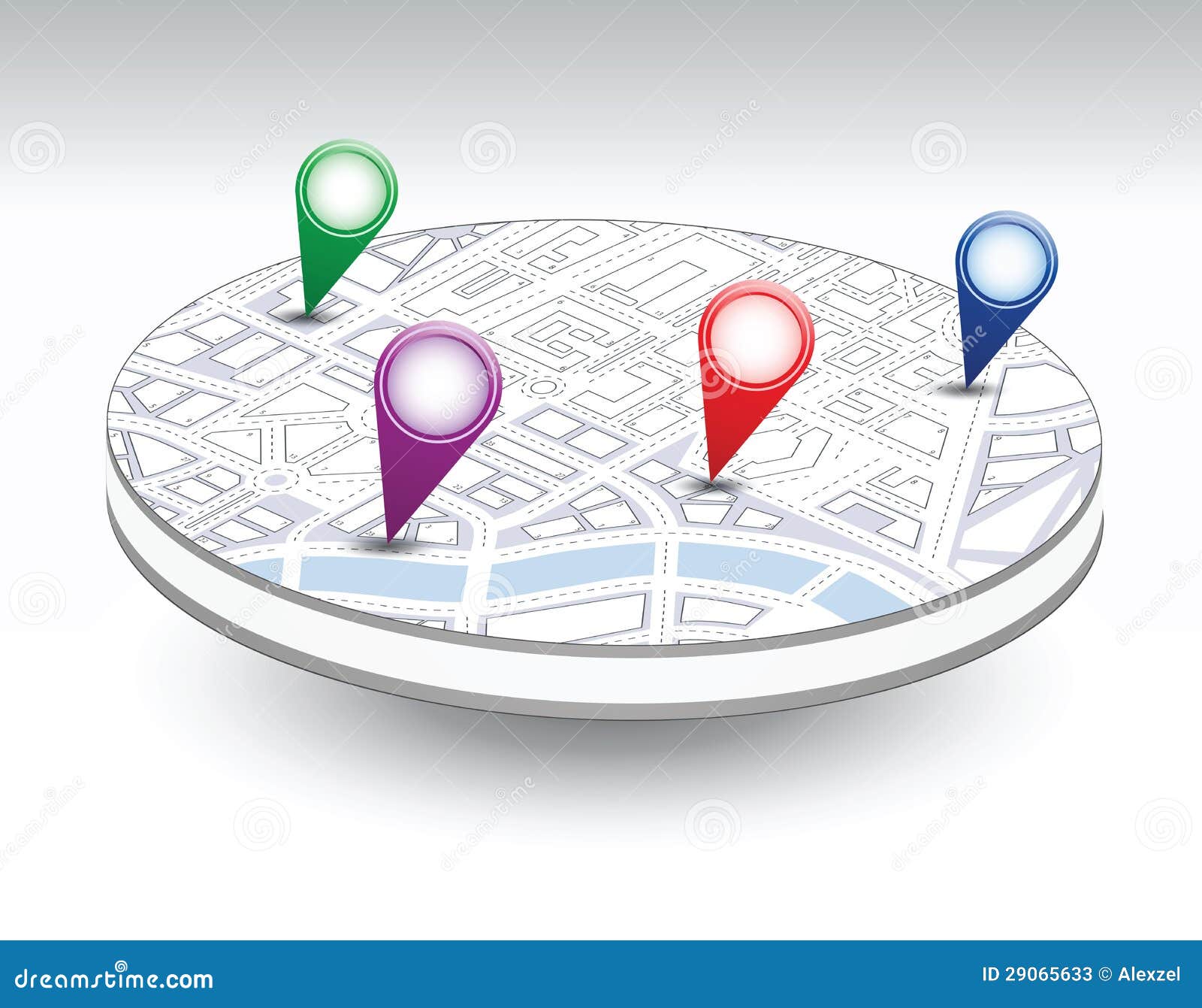 City map stock vector. Illustration of icon, business - 29065633