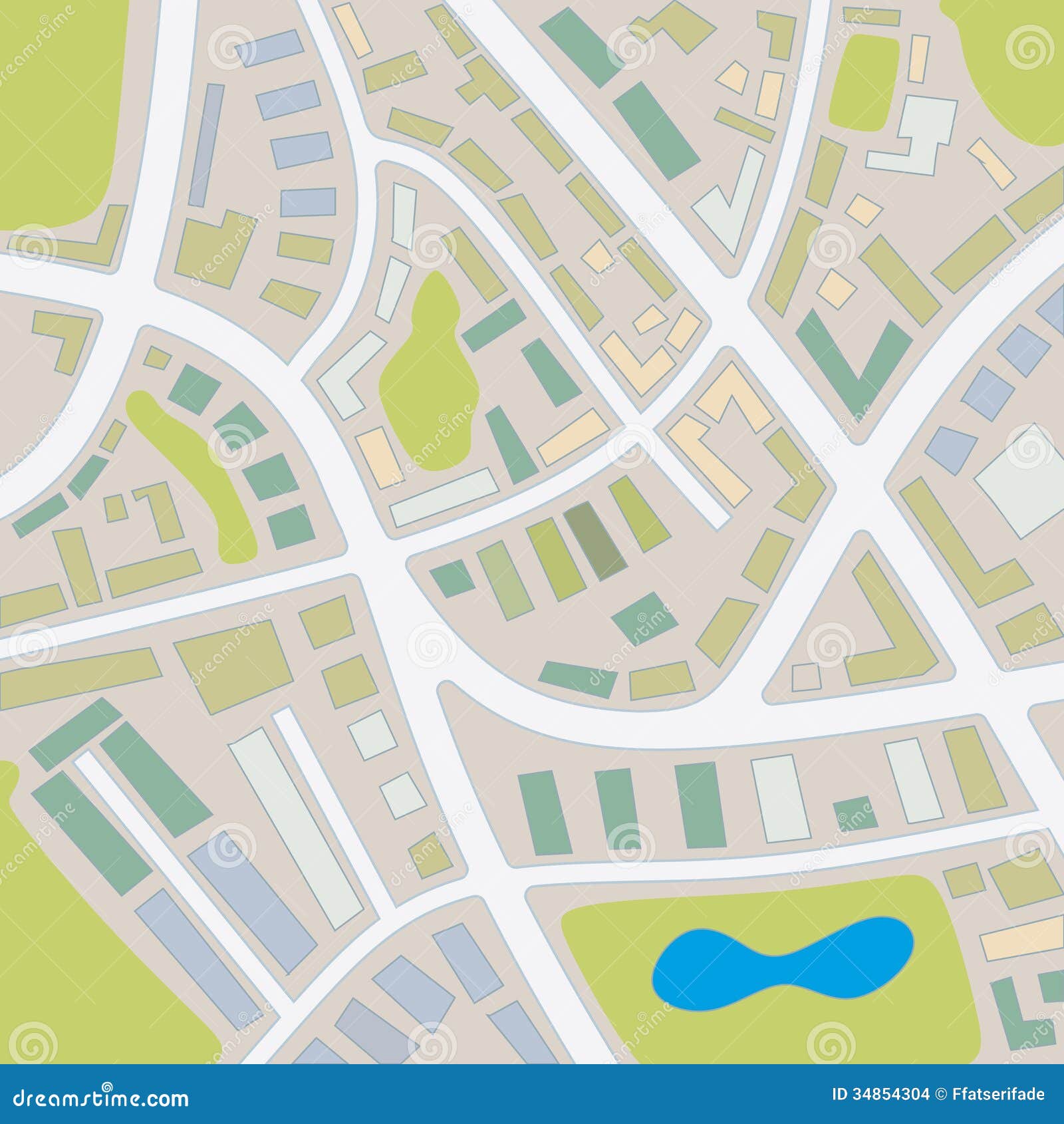 City map stock illustration. Illustration of guide, road - 34854304