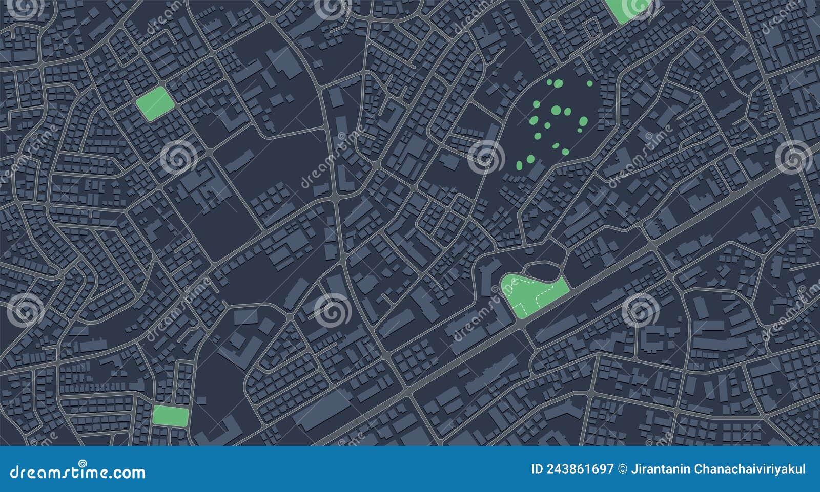 City Map Background in Blue Tone Stock Vector - Illustration of mobile ...