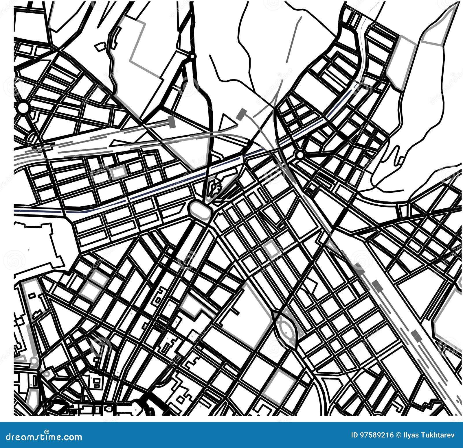 City Map of Florence, Italy Stock Vector - Illustration of florence ...
