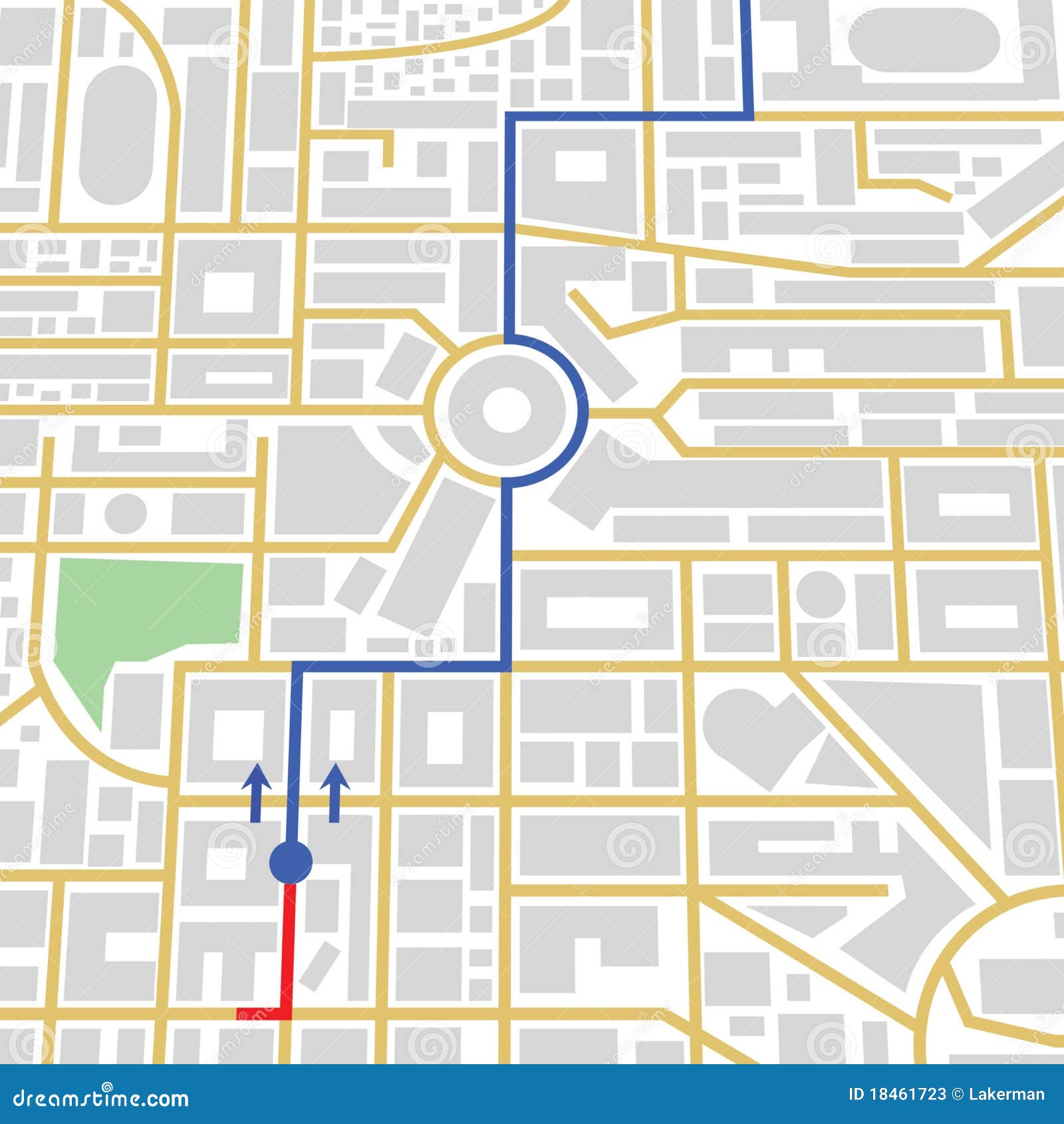 City map in gps stock illustration. Illustration of street - 18461723