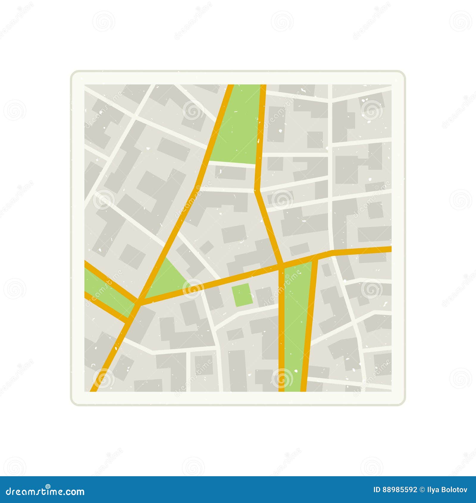 City Map stock vector. Illustration of navigator, district - 88985592